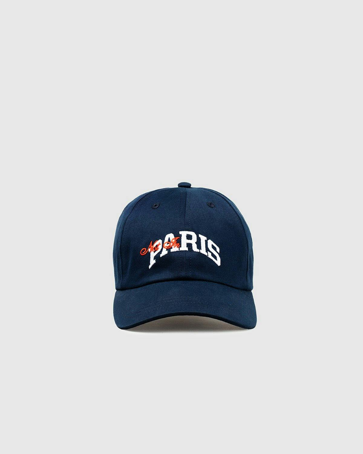Highsnobiety – Not In Paris College Logo Cap Navy | Highsnobiety Shop