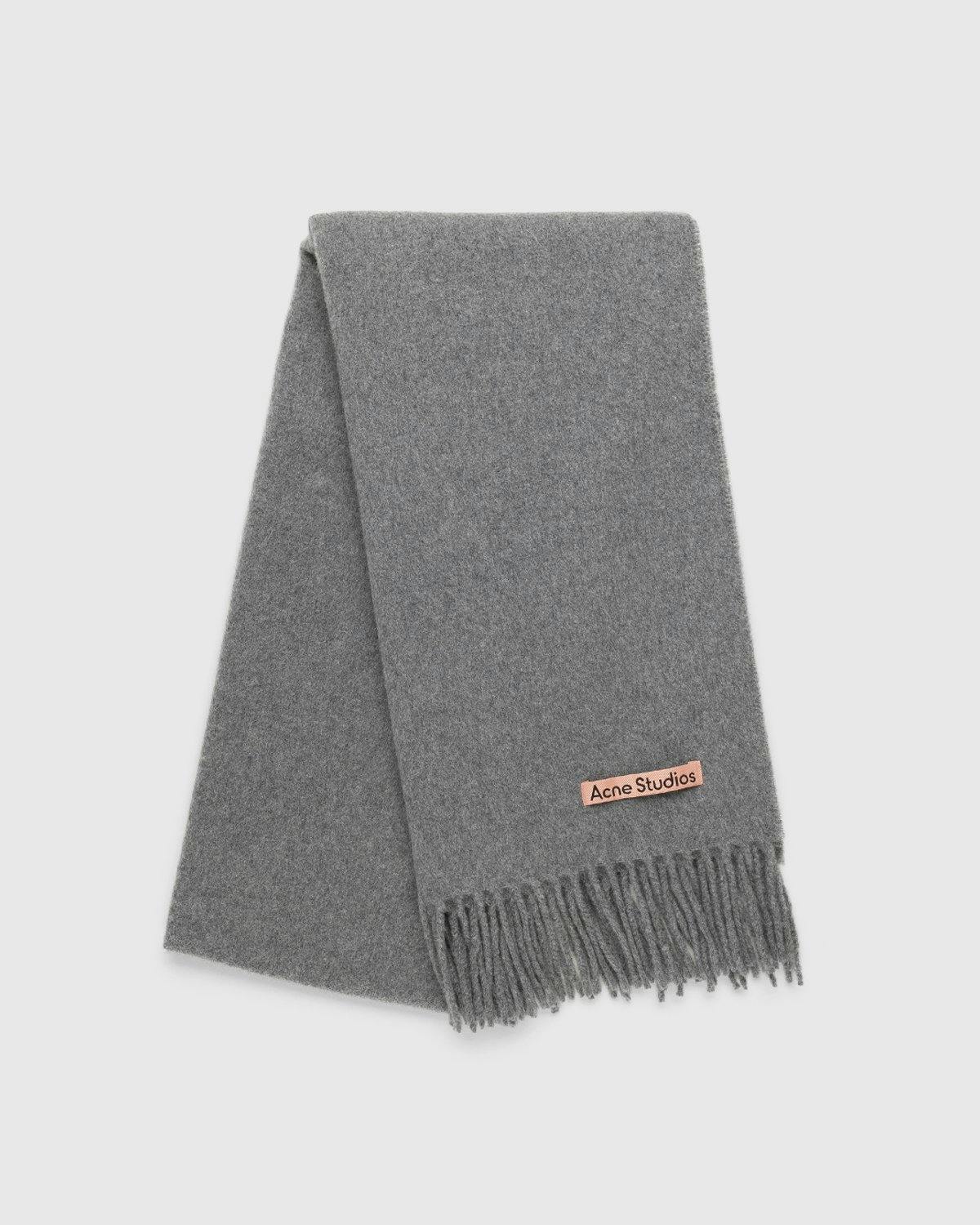 Acne Studios – Narrow Cashmere Scarf Grey Melange | Highsnobiety Shop