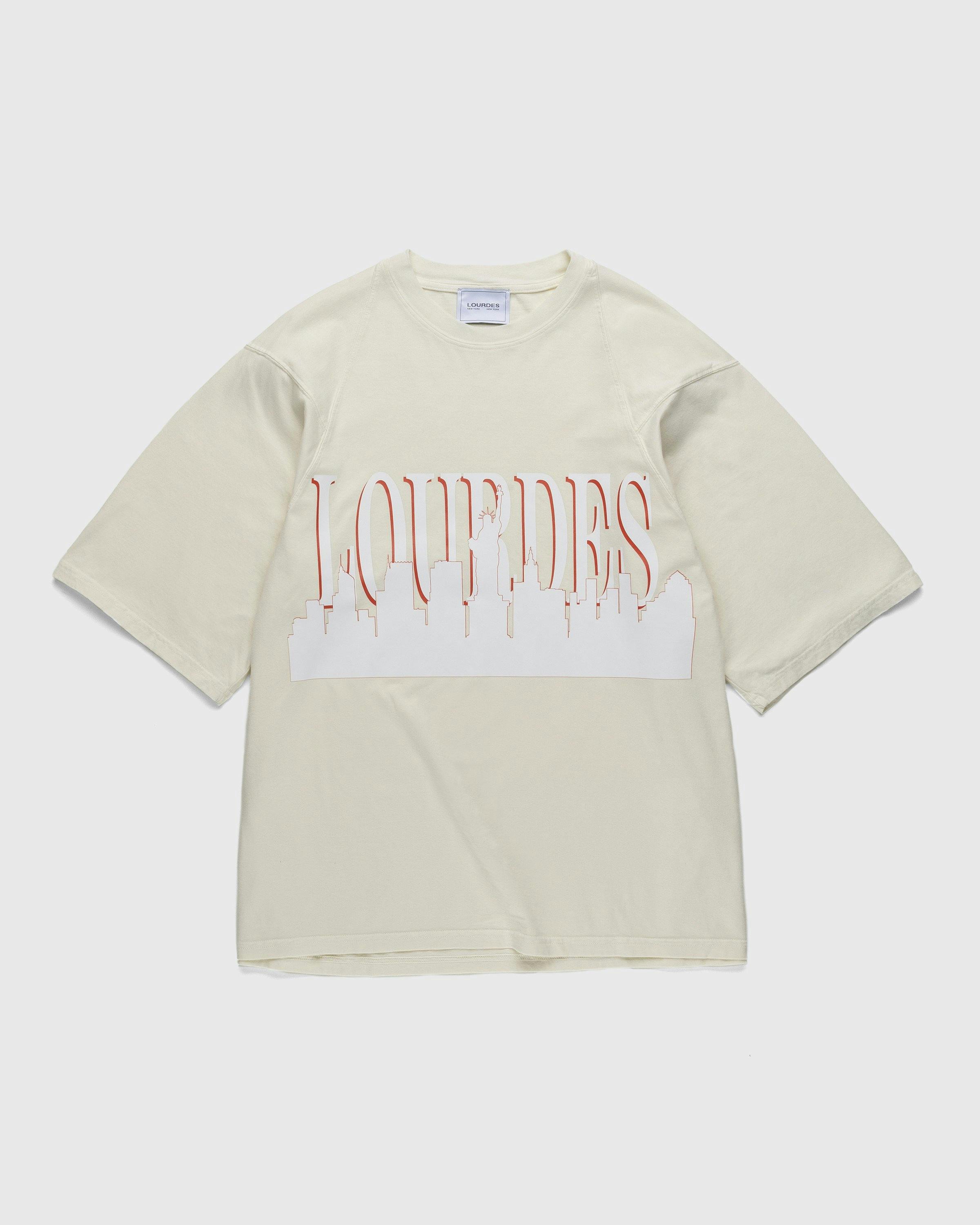 Lourdes New York – Skyline Tee Tinto Capo Cream | Highsnobiety Shop
