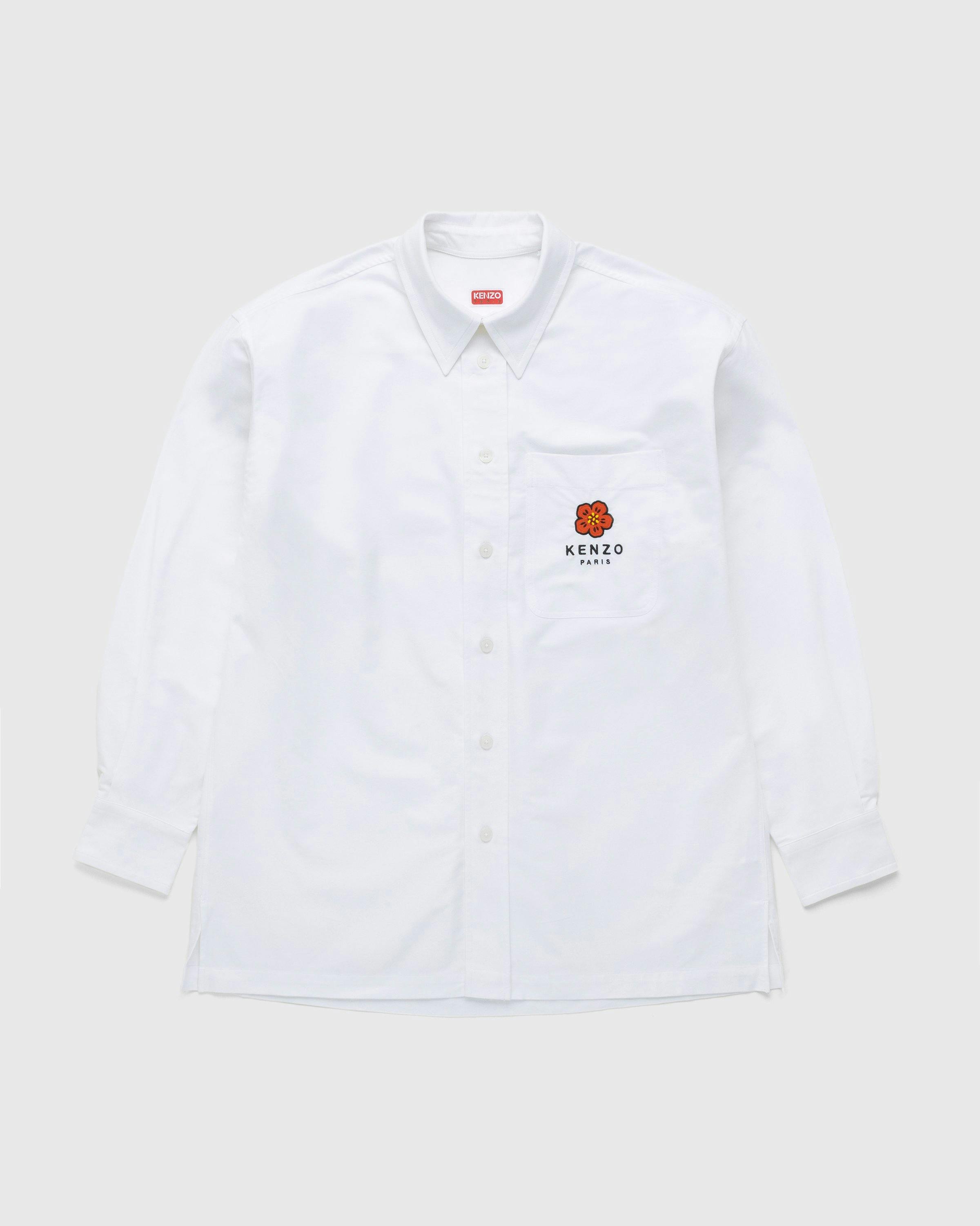 Kenzo – Boke Flower Crest Overshirt White | Highsnobiety Shop