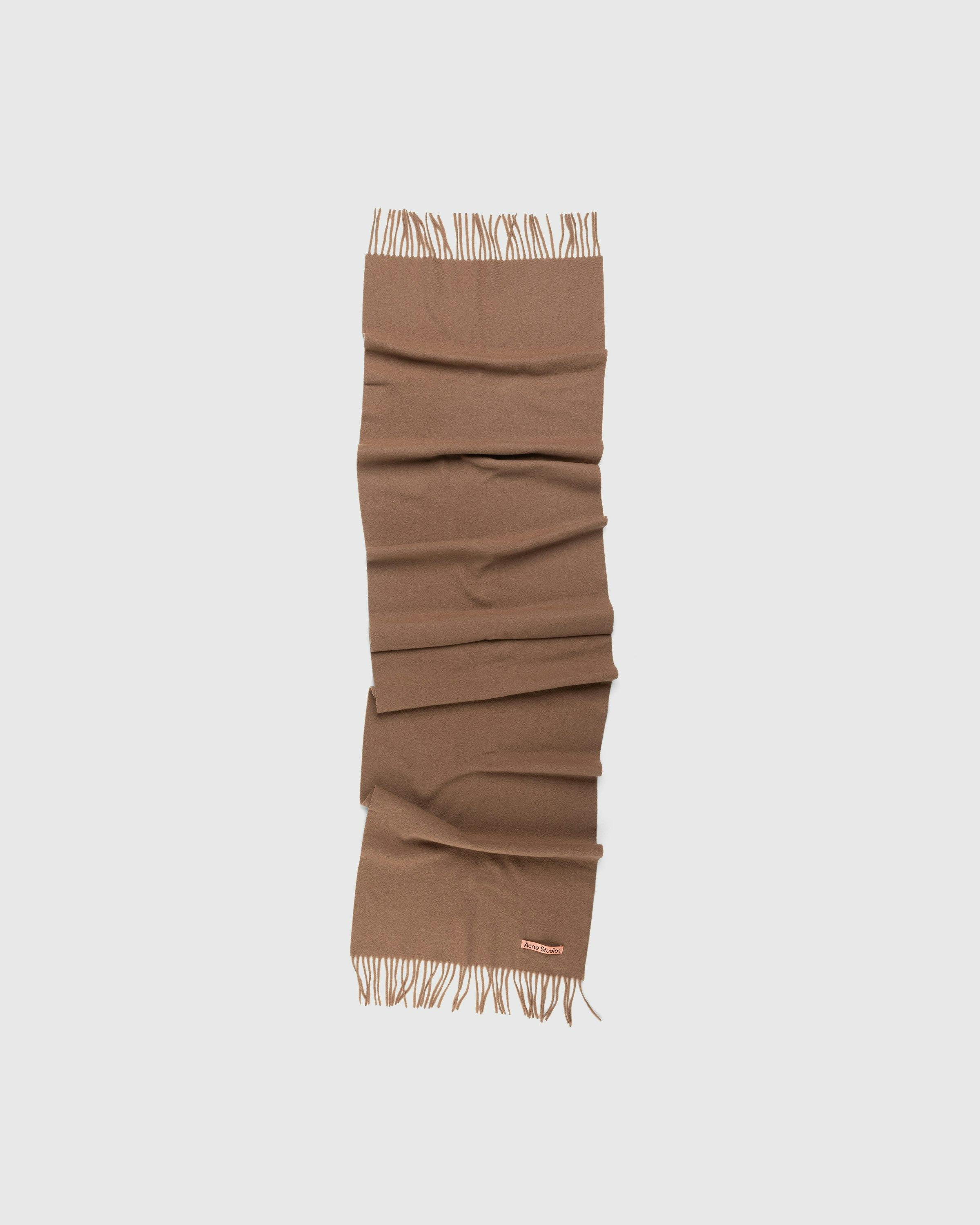 Acne Studios – Wool Fringe Scarf Brown | Highsnobiety Shop