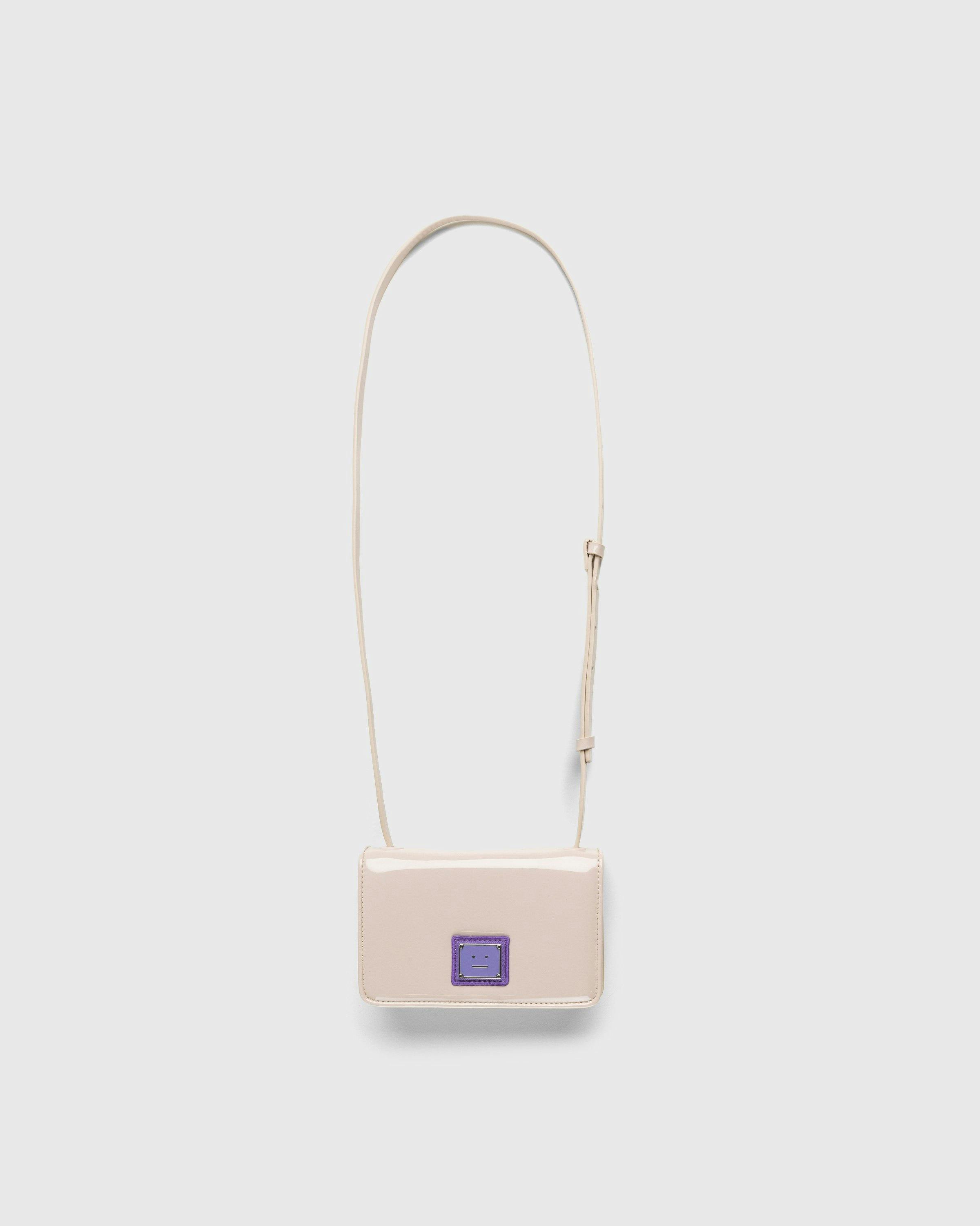 Acne Studios – Mini Crossbody Face Bag Light Beige/Purple ...