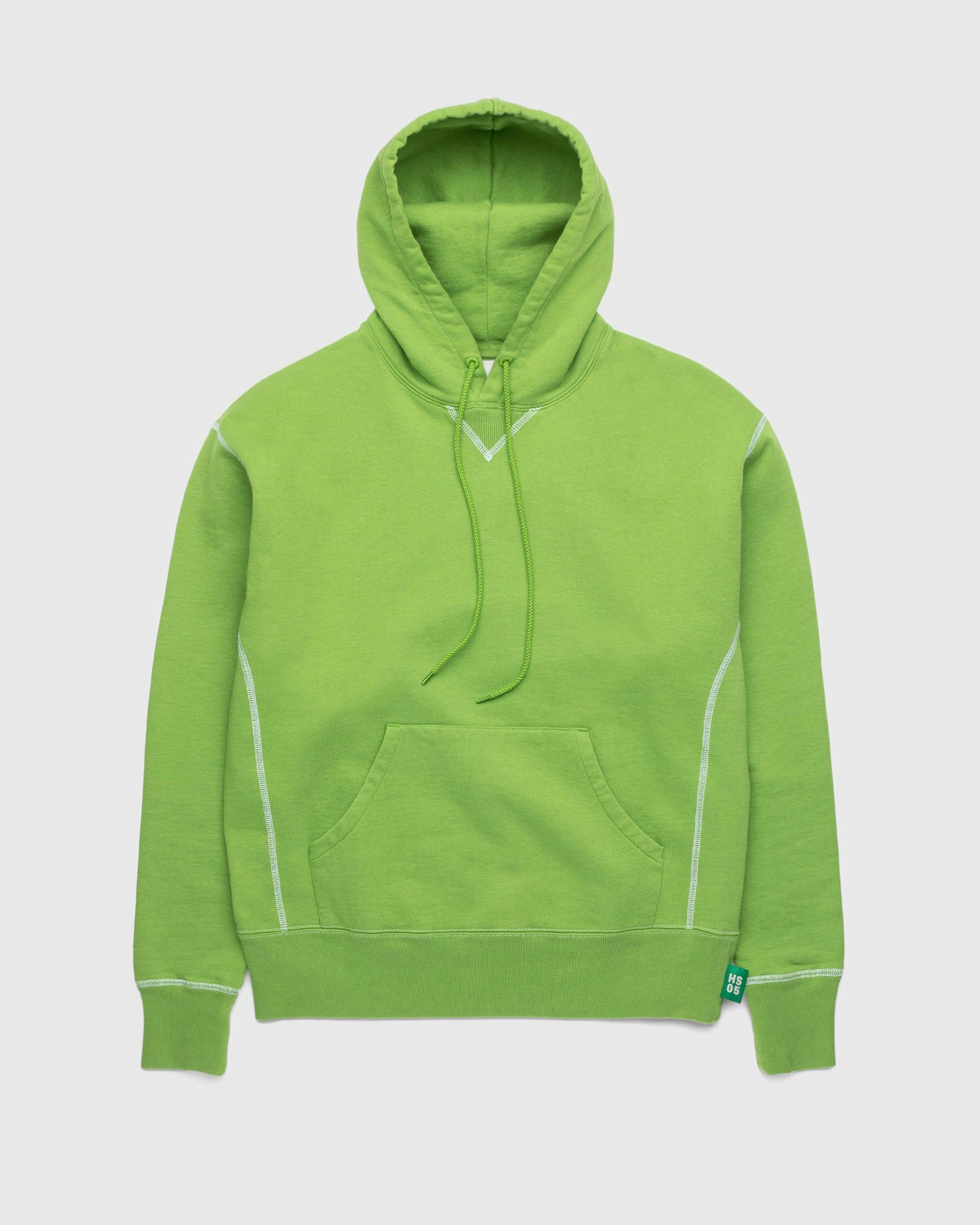 Highsnobiety – Contrast Stitch Fleece Hoodie Green | Highsnobiety Shop