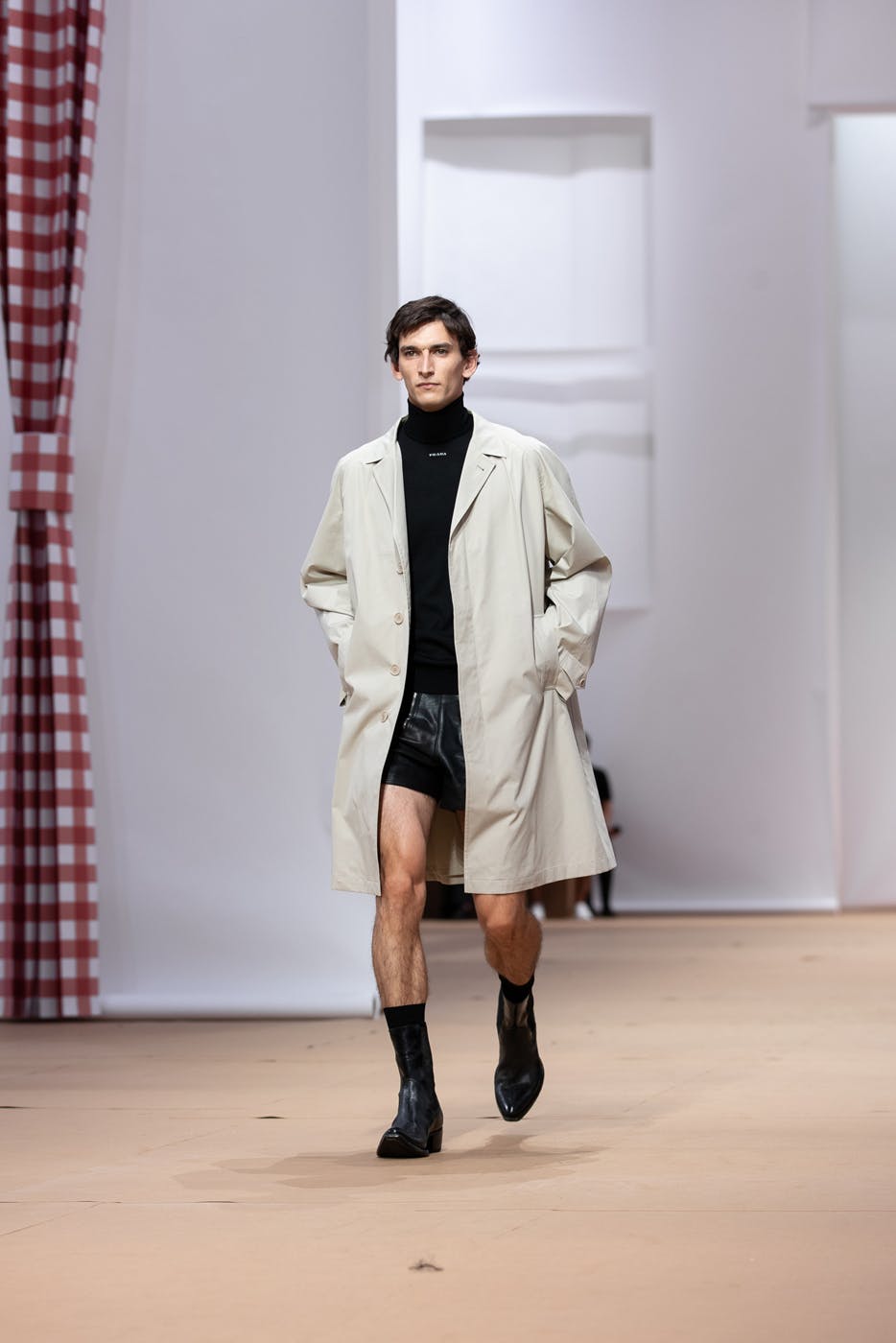 Prada SS23: Jeff Goldblum, Showroom, Backstage With Bags, Shoes.