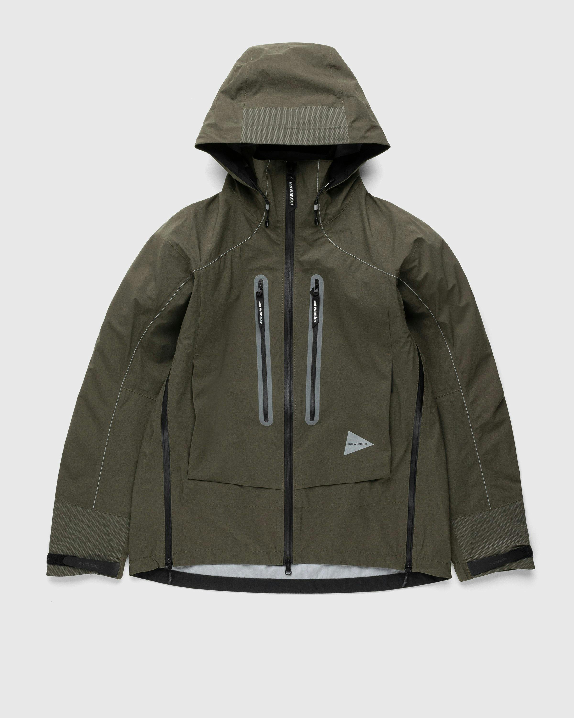 And Wander – Pertex Shield Rain Jacket Khaki | Highsnobiety Shop