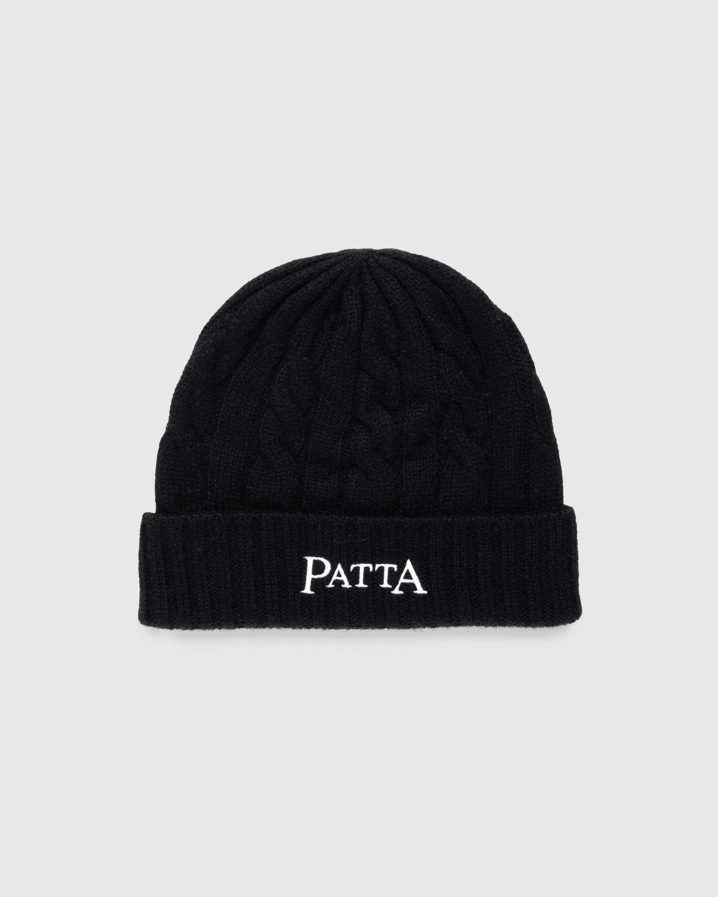 Patta – Cable Knitted Beanie Black | Highsnobiety Shop