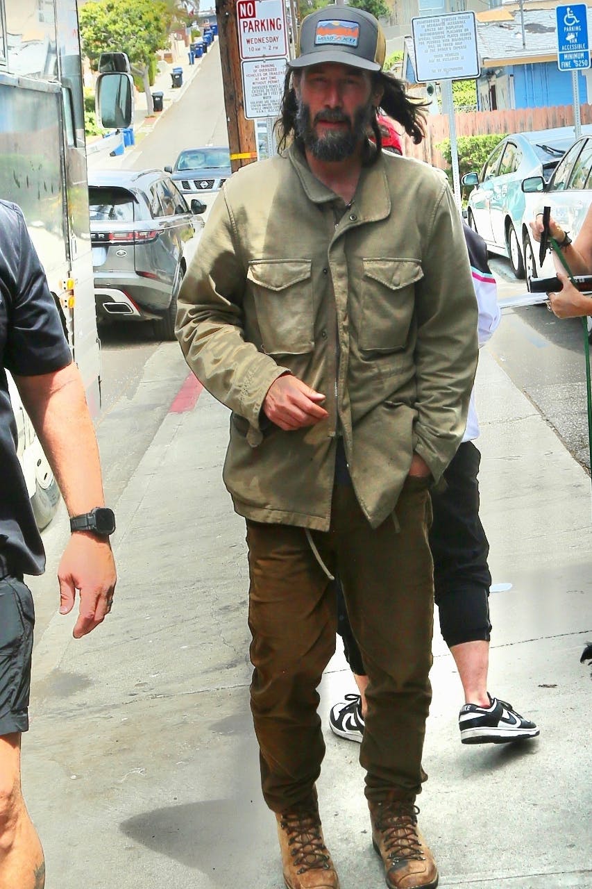 Keanu Reeves Is Dressing Like a Rockstar On His Band's Tour