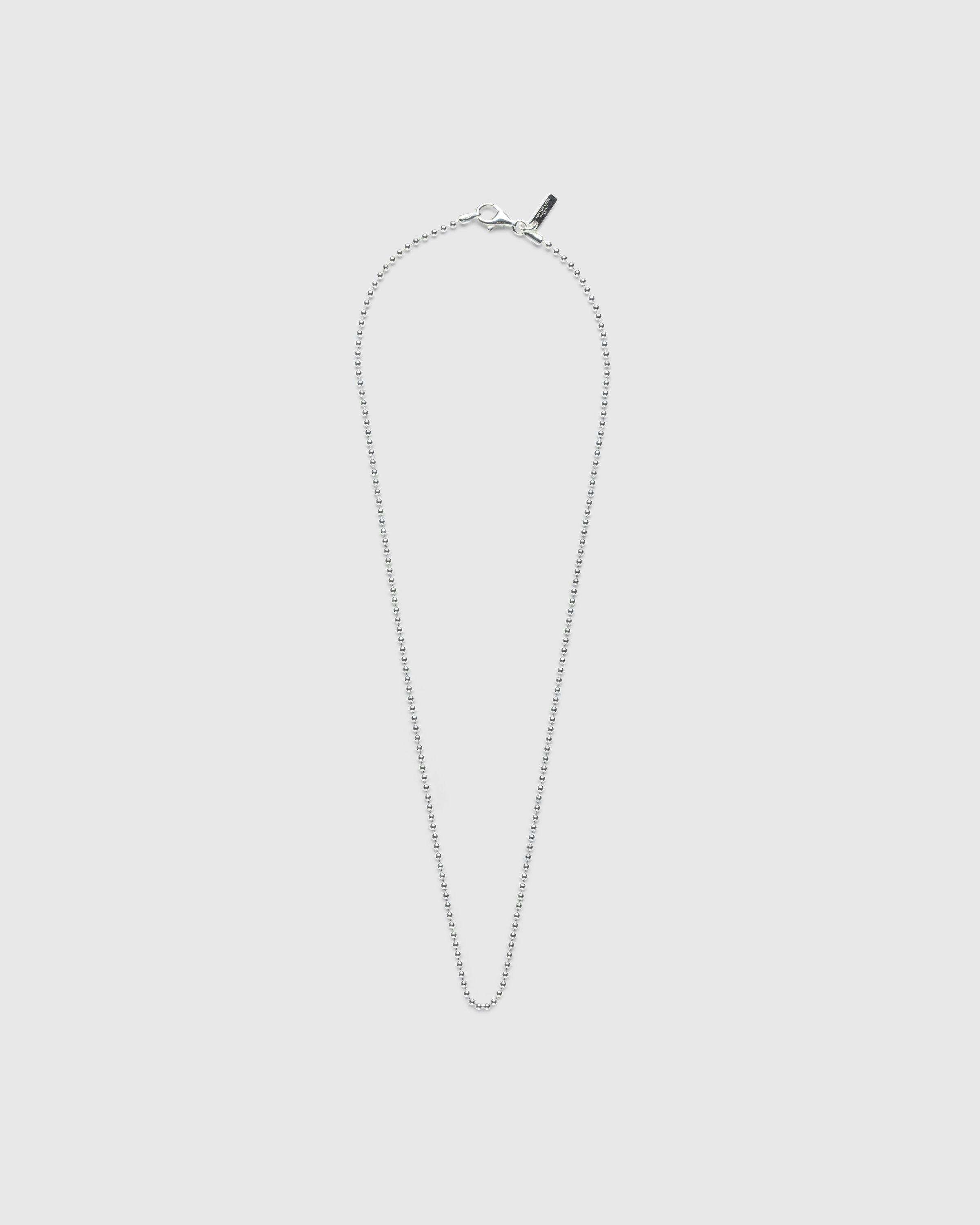 Hatton Labs – Mini Solitaire Pendant Necklace Silver/Emerald | Highsnobiety Shop