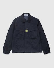 Stone Island Lightweight Shirt Jacket Blue Stone Island Lightweight Shirt Jacket Blue