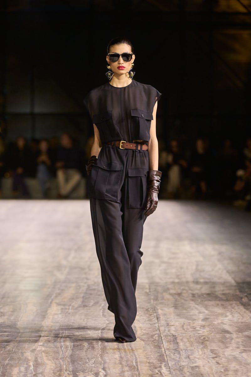 Saint Laurent's Summer 2024 Show Had Rosé, the Eiffel Tower, & Safari Suits