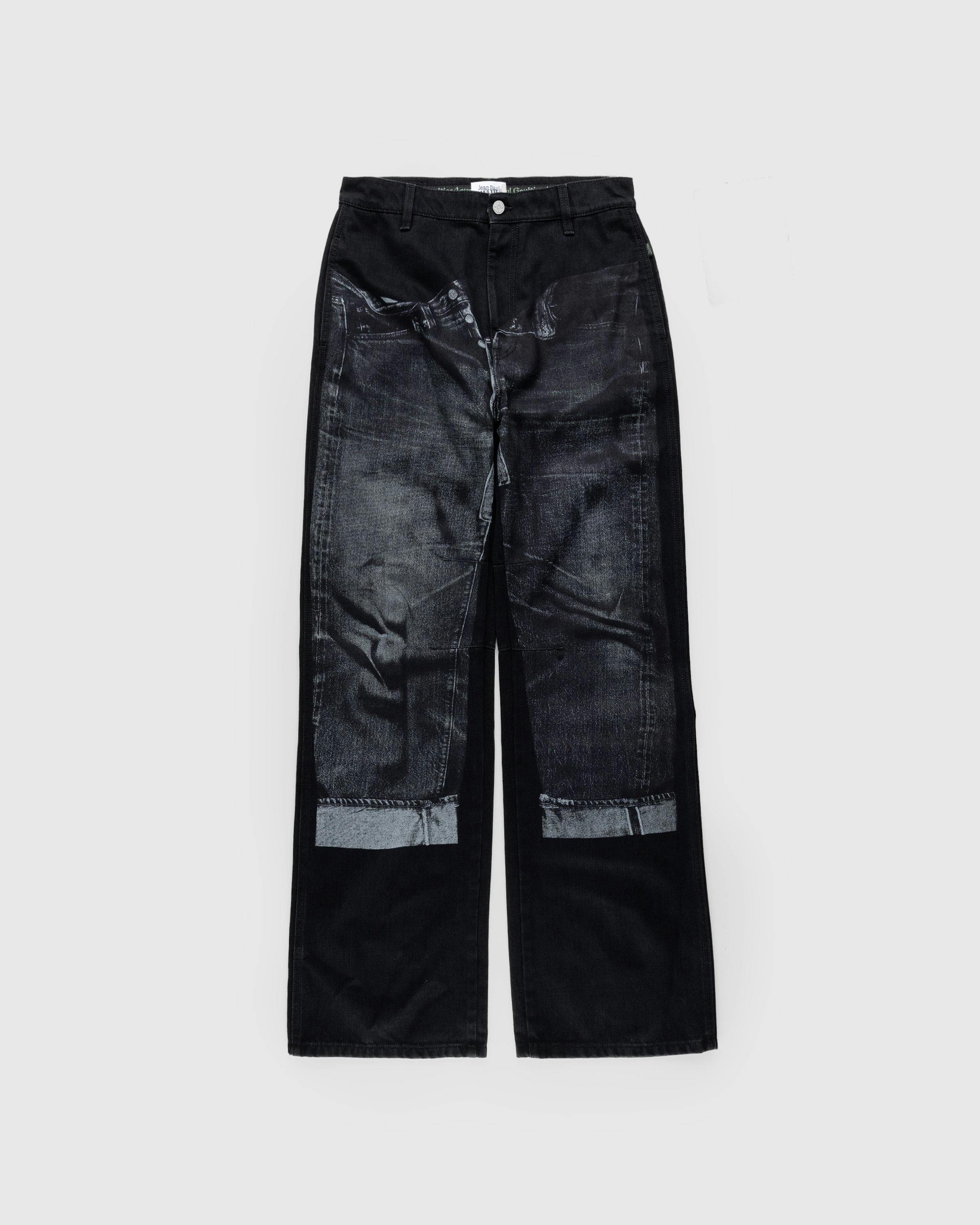 Jean Paul Gaultier – Denim Trompe L'oeil Jeans Black/Gray ...