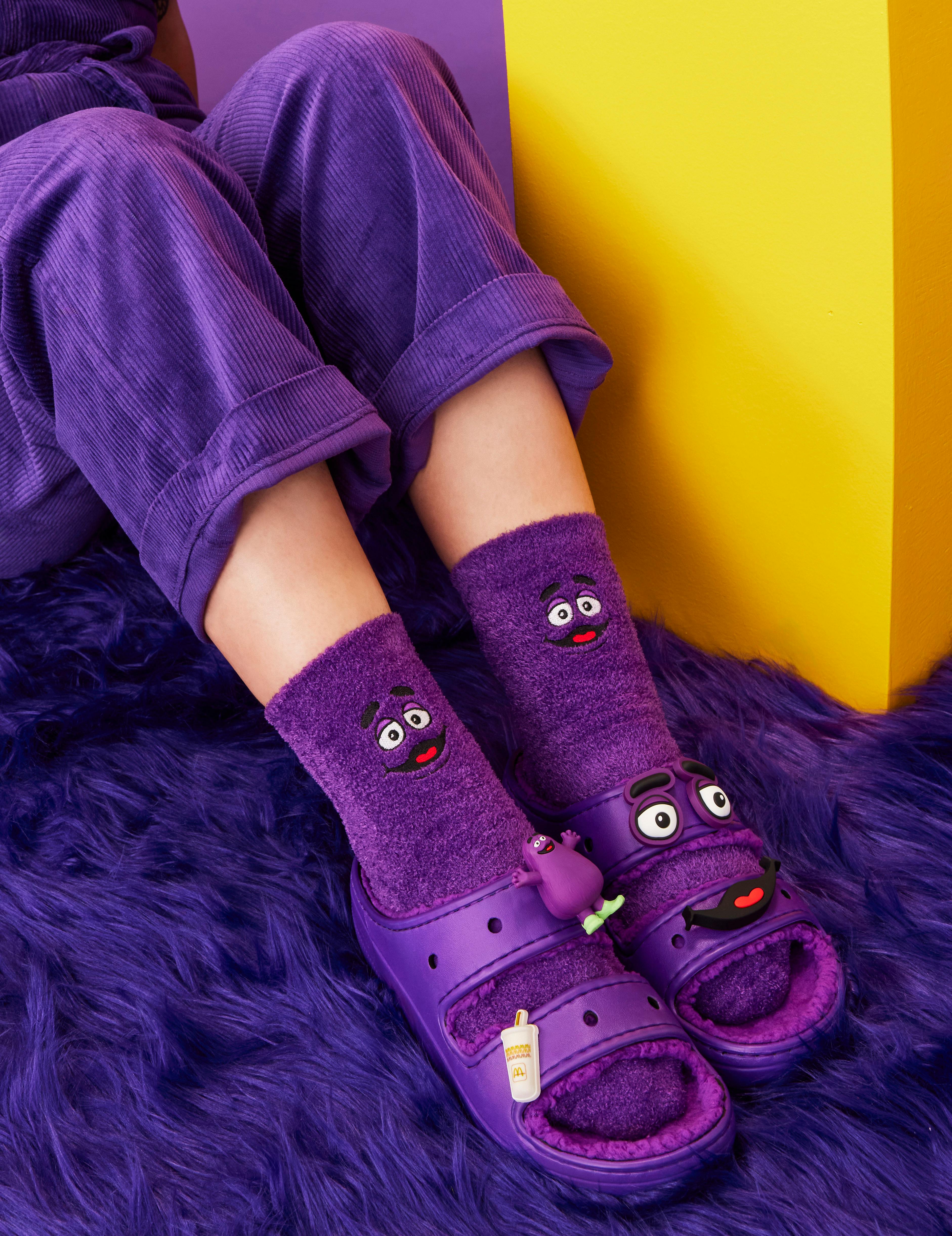 McDonald's x Crocs' Collab Revealed (Grimace Shoes Included)