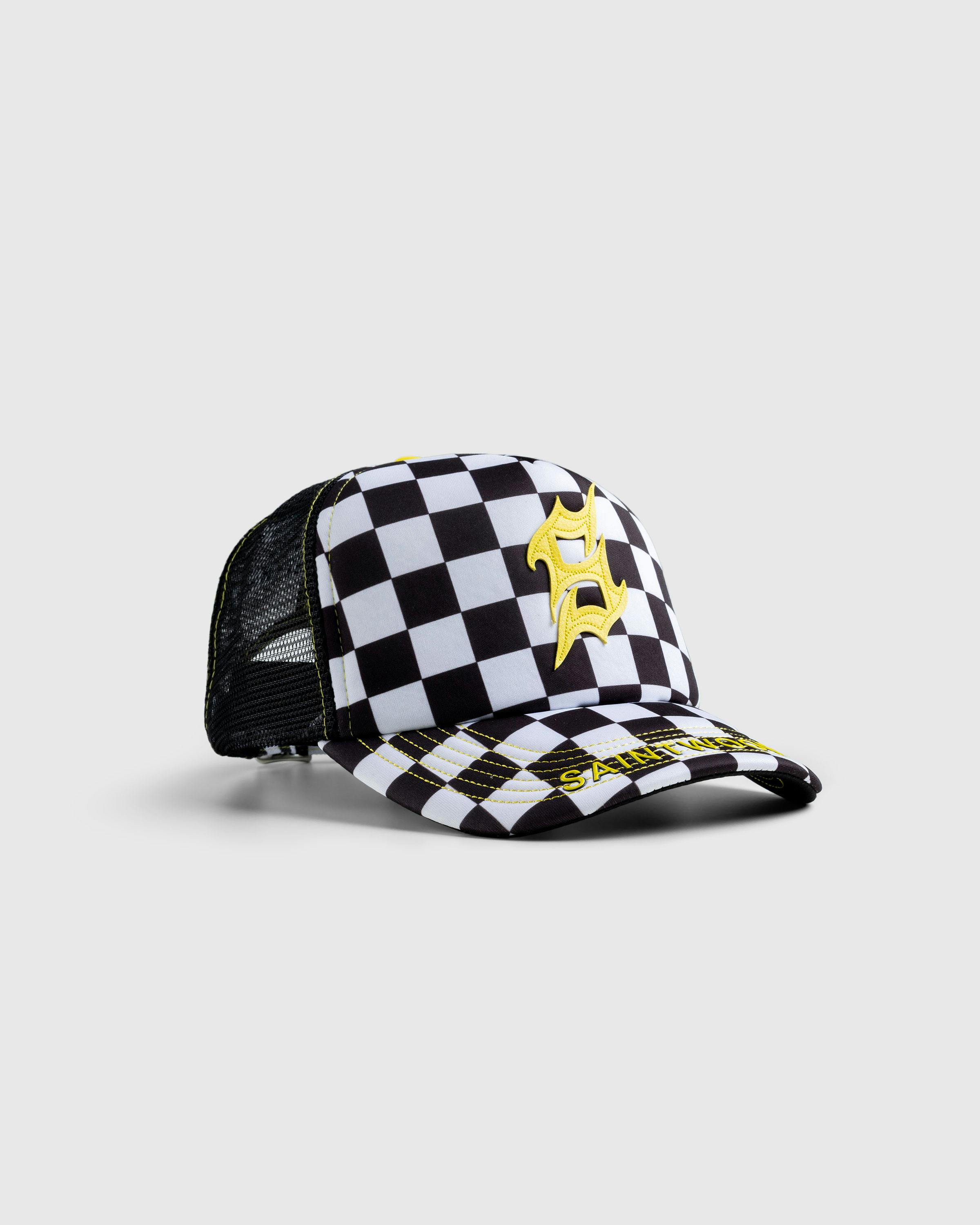 Saintwoods – SW Checkered Hat Black | Highsnobiety Shop