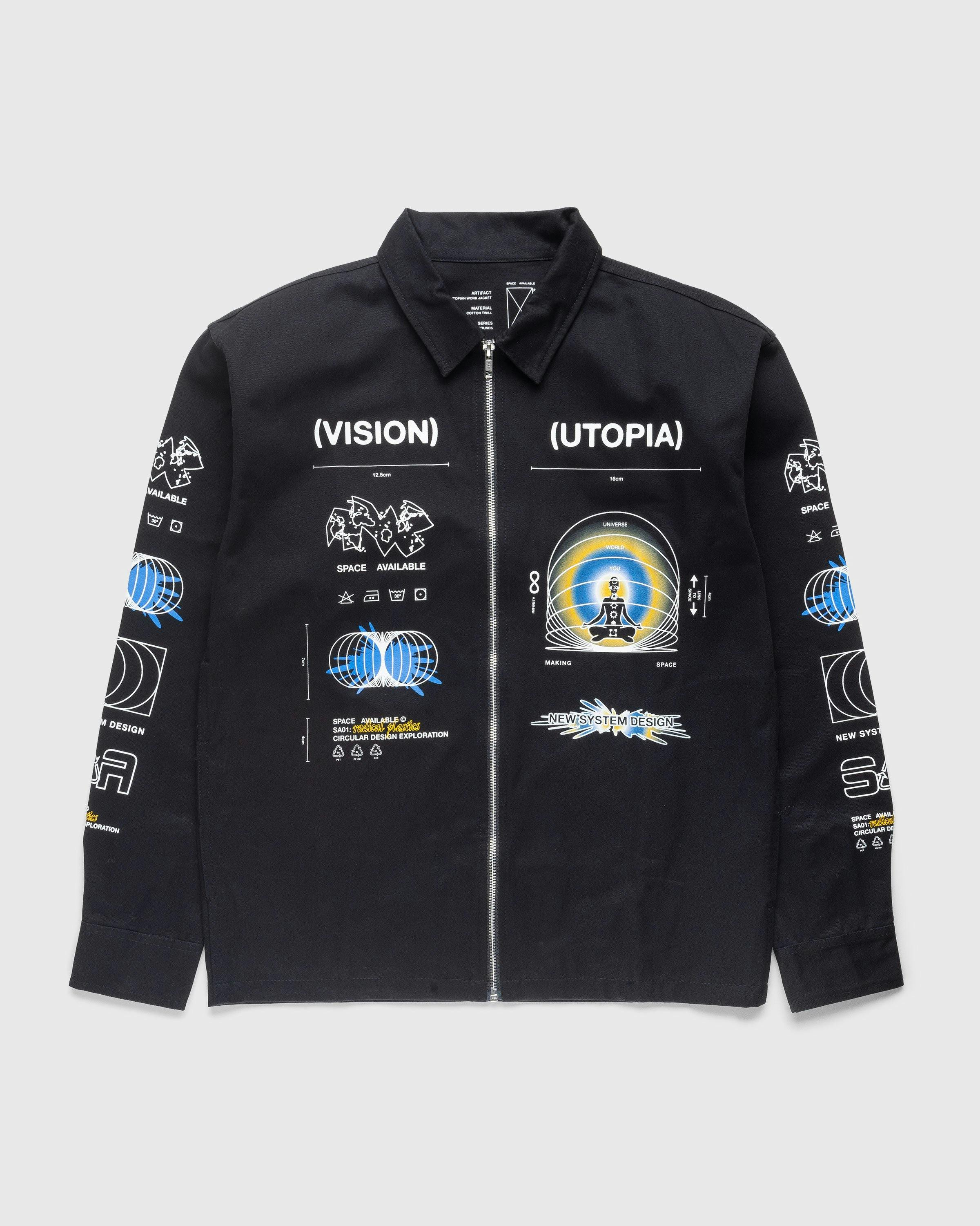 Space Available Studio – Utopia Work Jacket Black | Highsnobiety Shop