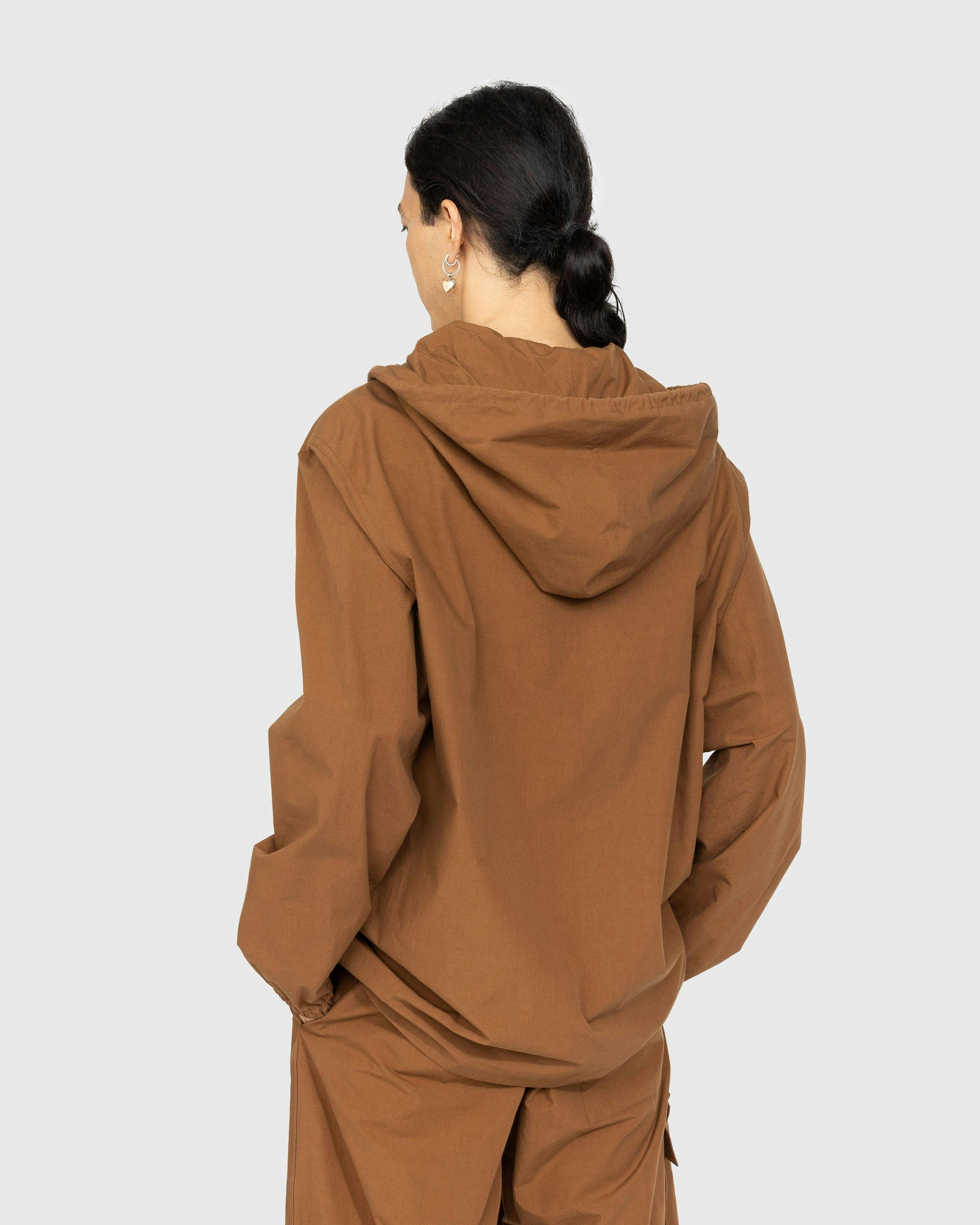 Jil Sander – Hooded Cotton Overshirt Tobacco | Highsnobiety Shop