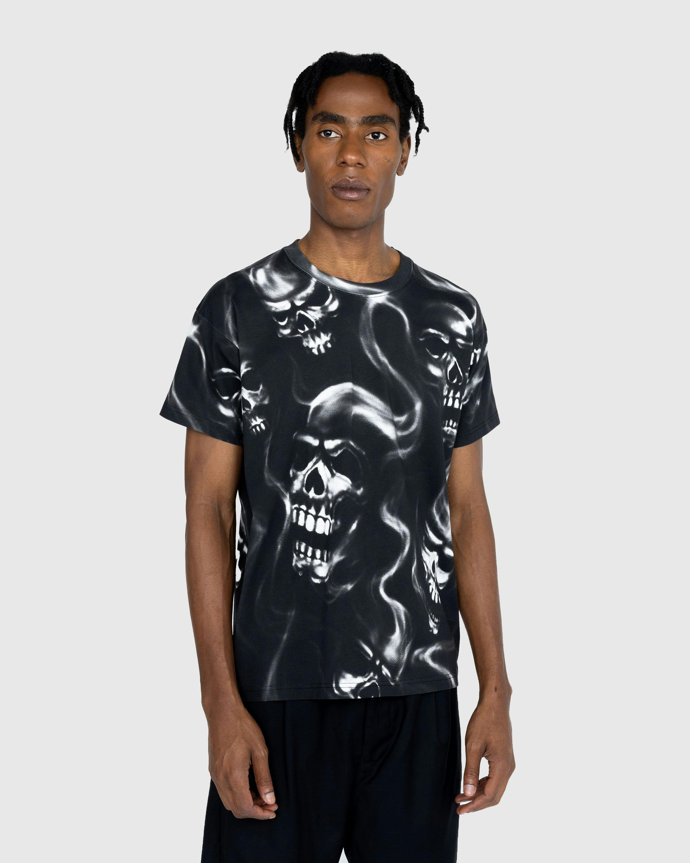 Stockholm Surfboard Club – Alko Airbrush Skull T-Shirt Black ...