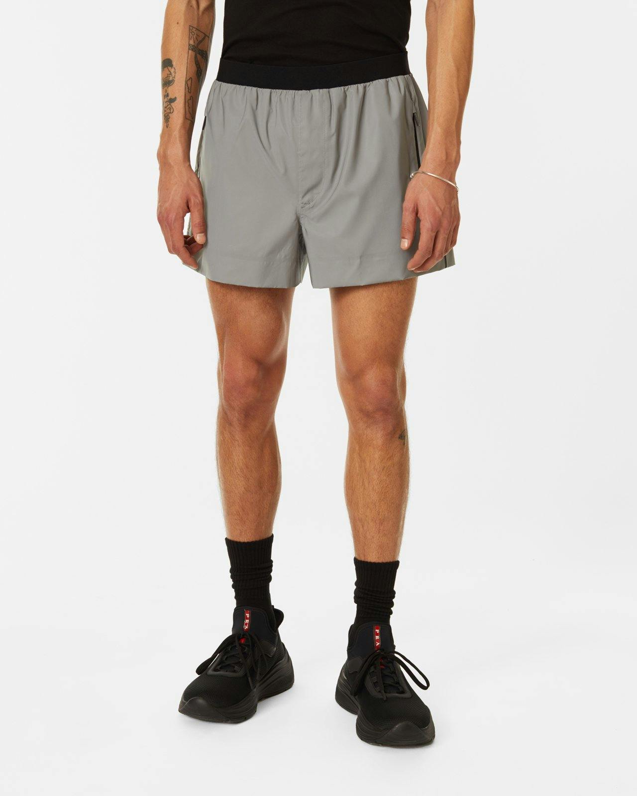 Prada – Reflective Shorts Grey | Highsnobiety Shop