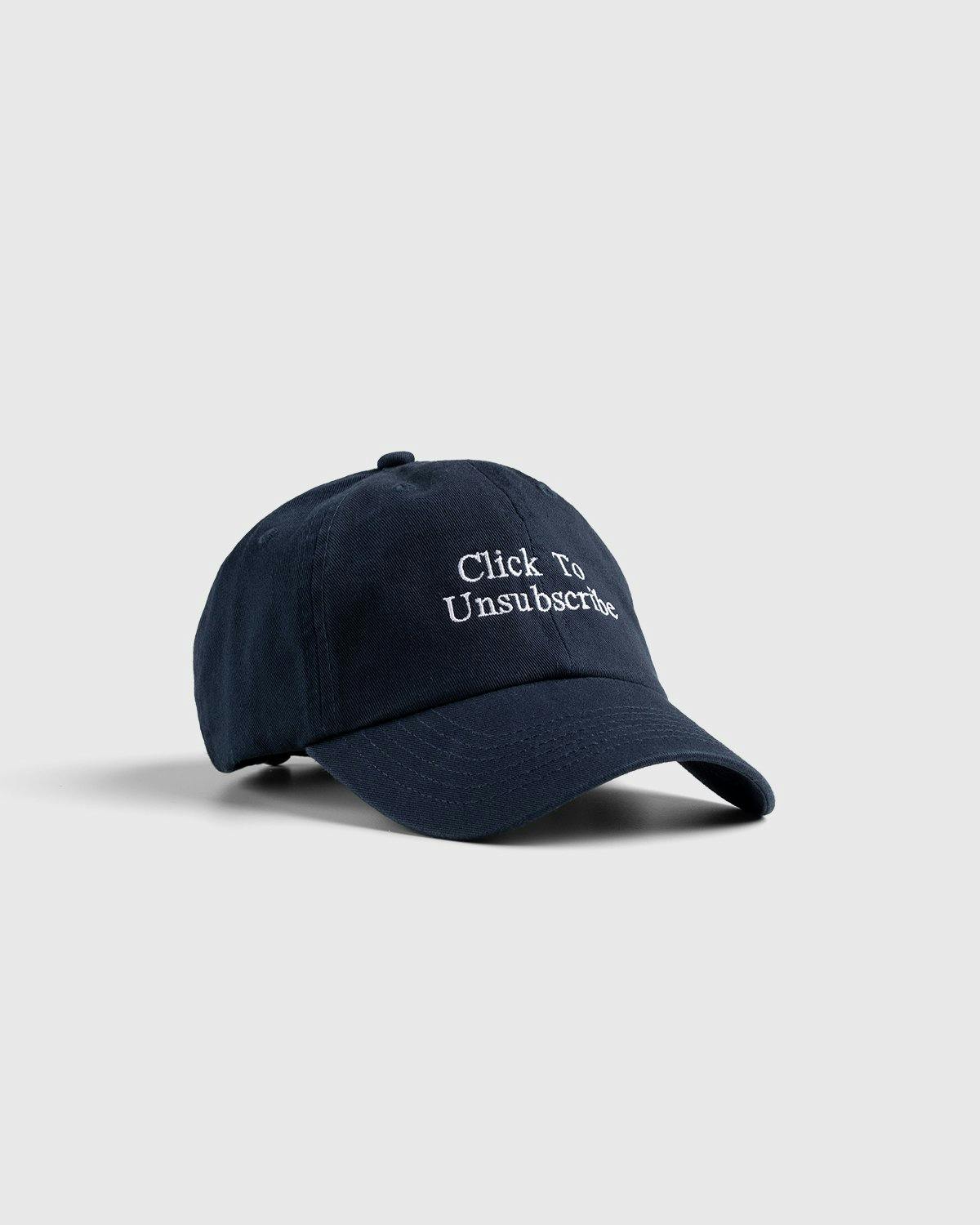 HO HO COCO – Click to Unsubscribe Cap Blue | Highsnobiety Shop