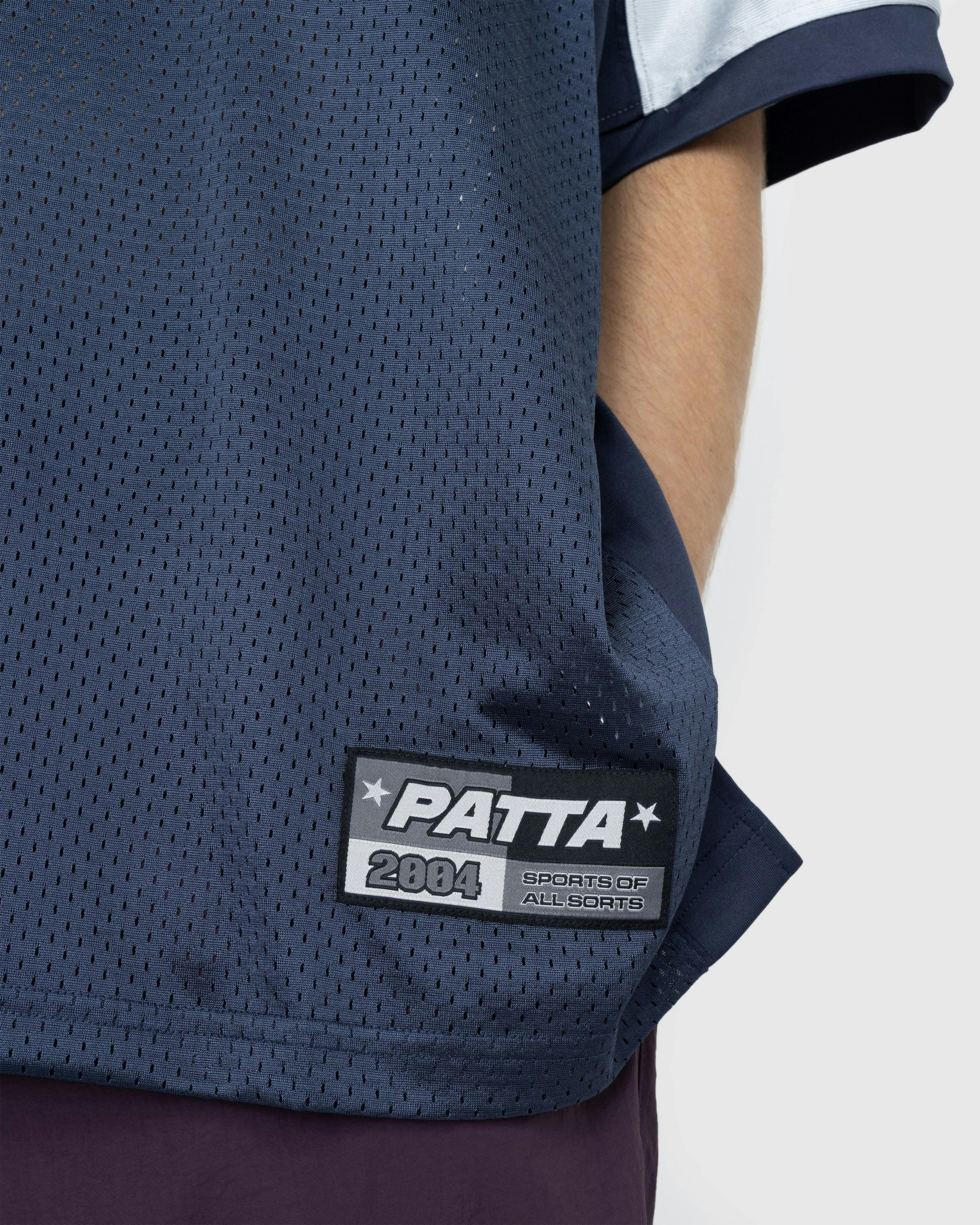 Patta – Respect Football Jersey Blue Nights/Pearl Blue | Highsnobiety Shop