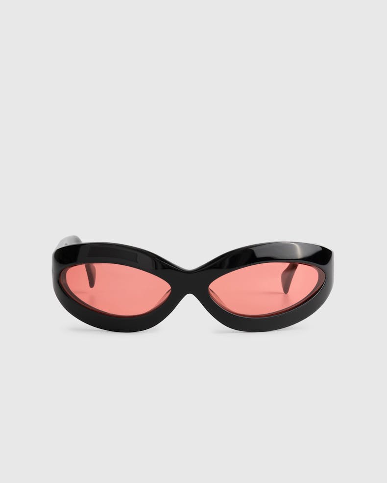 Saint Laurent – SL 572 Square Frame Sunglasses Black/Crystal