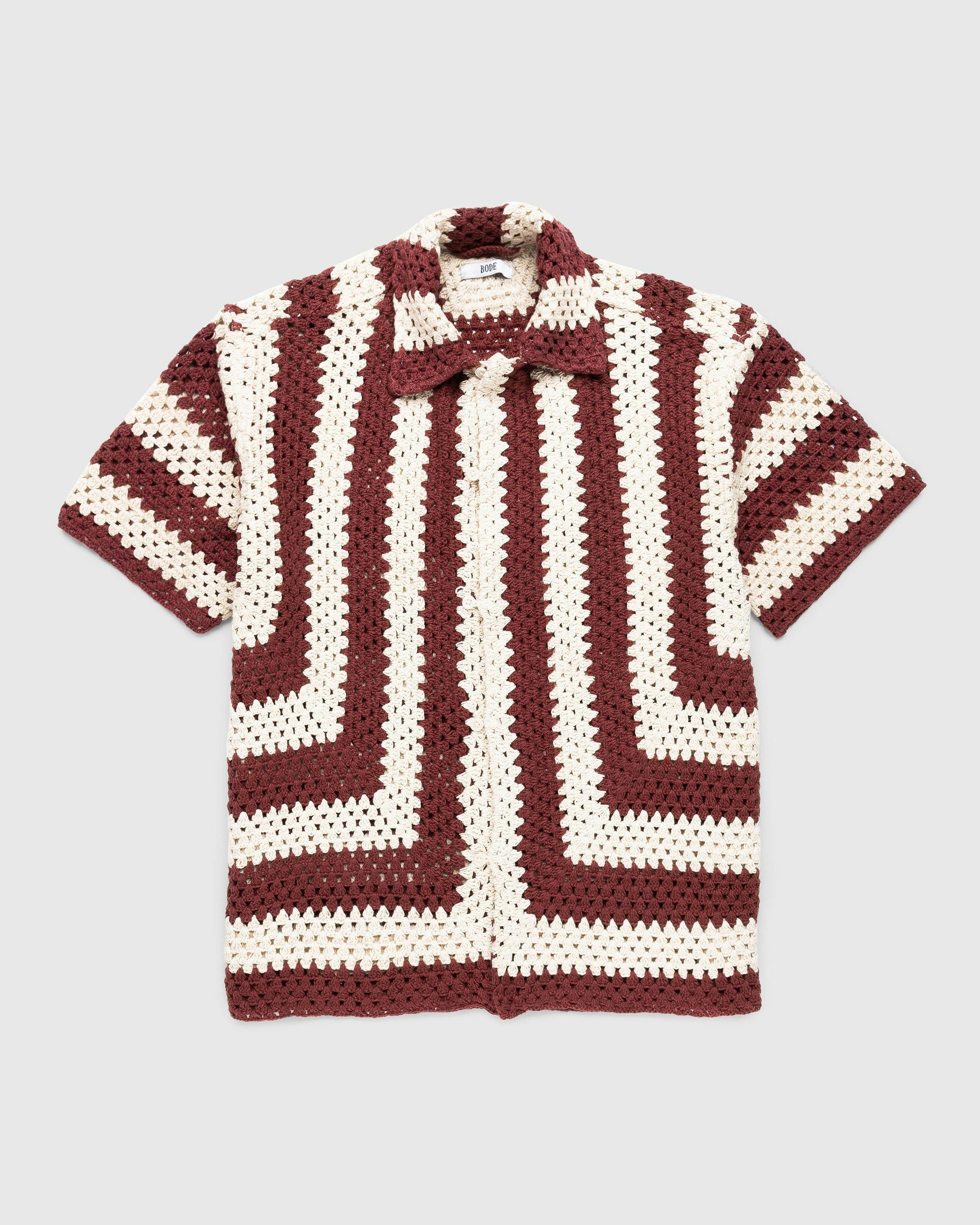 Bode – Flagship Crochet Shirt Paprika | Highsnobiety Shop