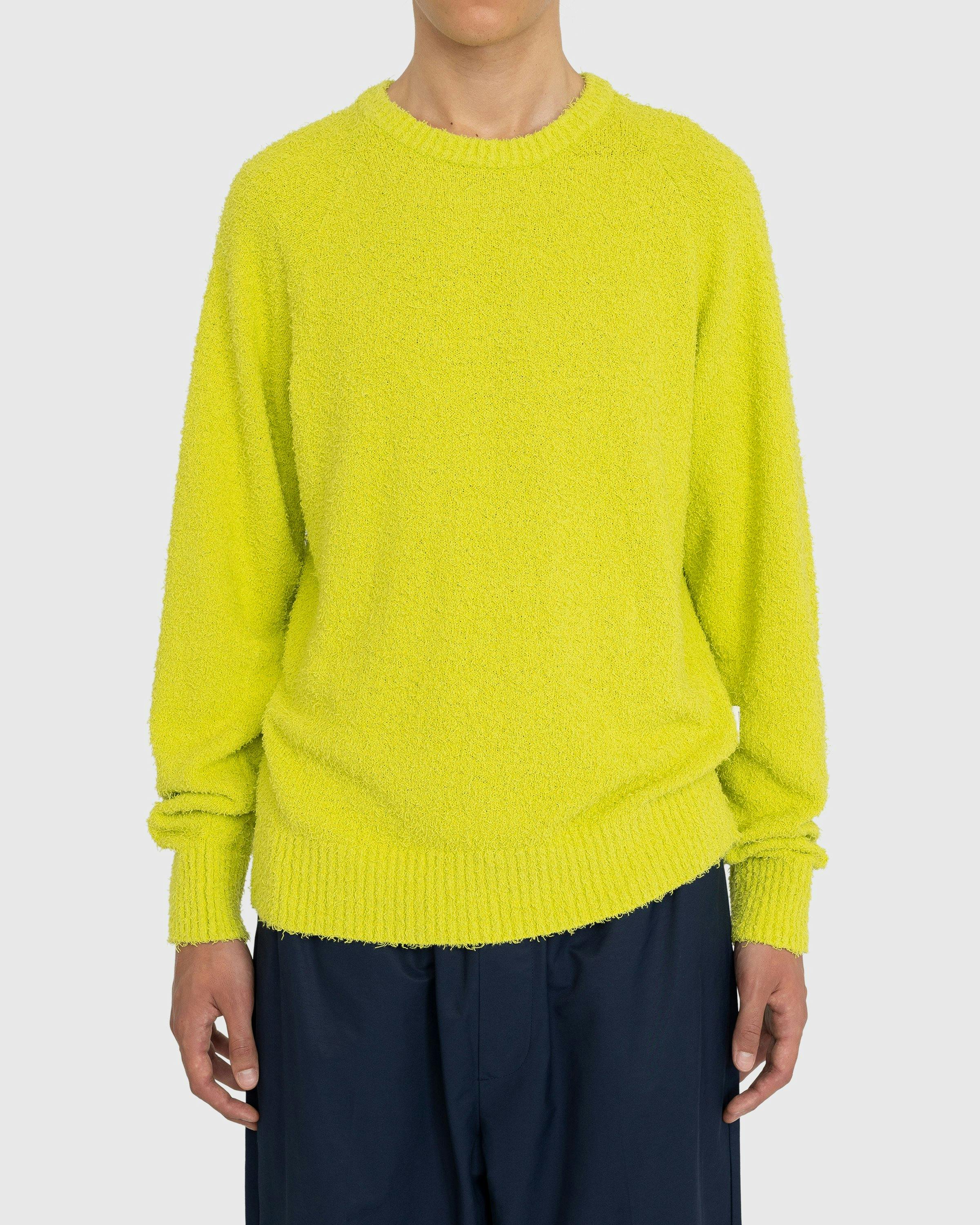 Highsnobiety – Raglan Crewneck Sweater Yellow | Highsnobiety Shop
