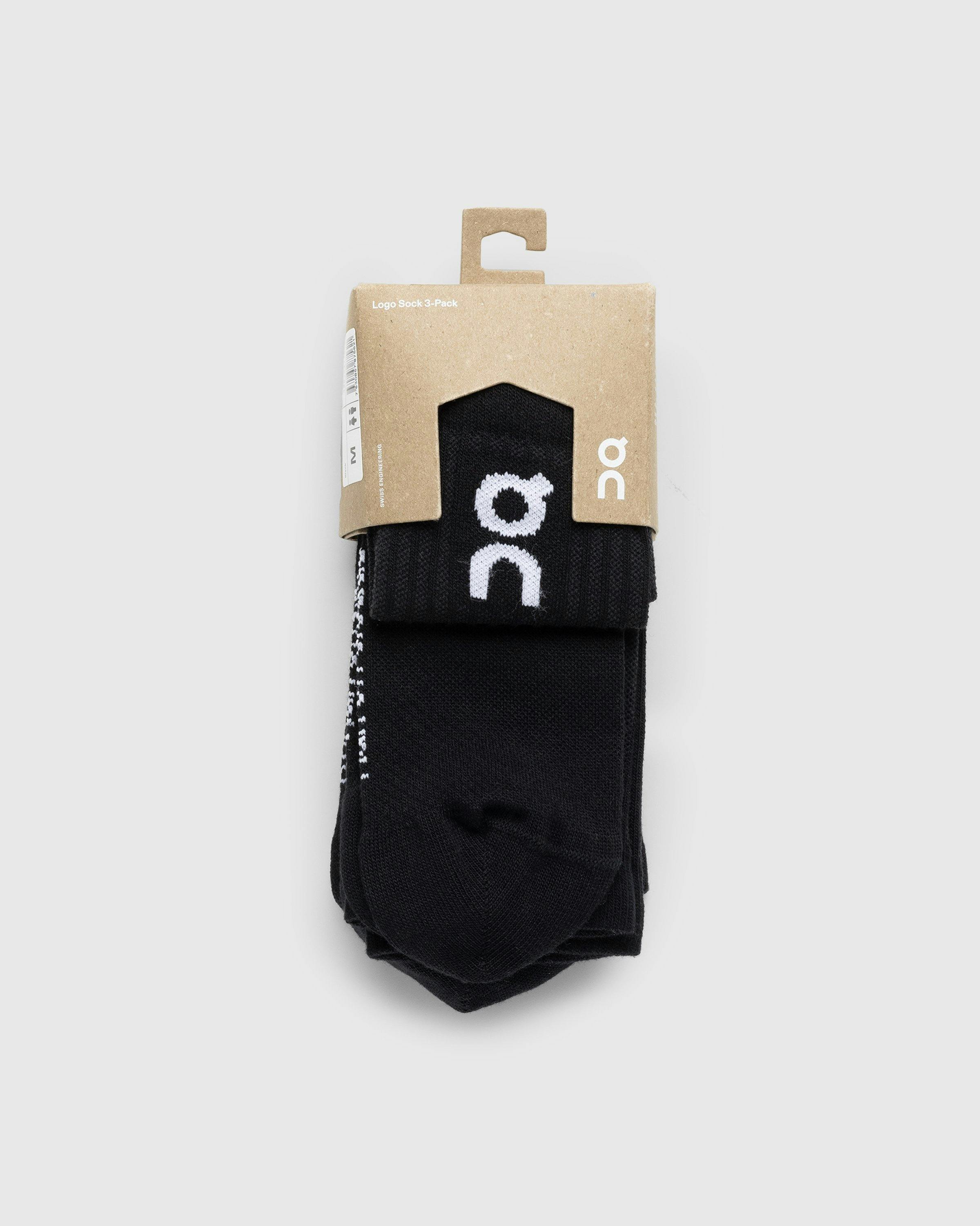 On – 3-Pack Logo Socks Black | Highsnobiety Shop