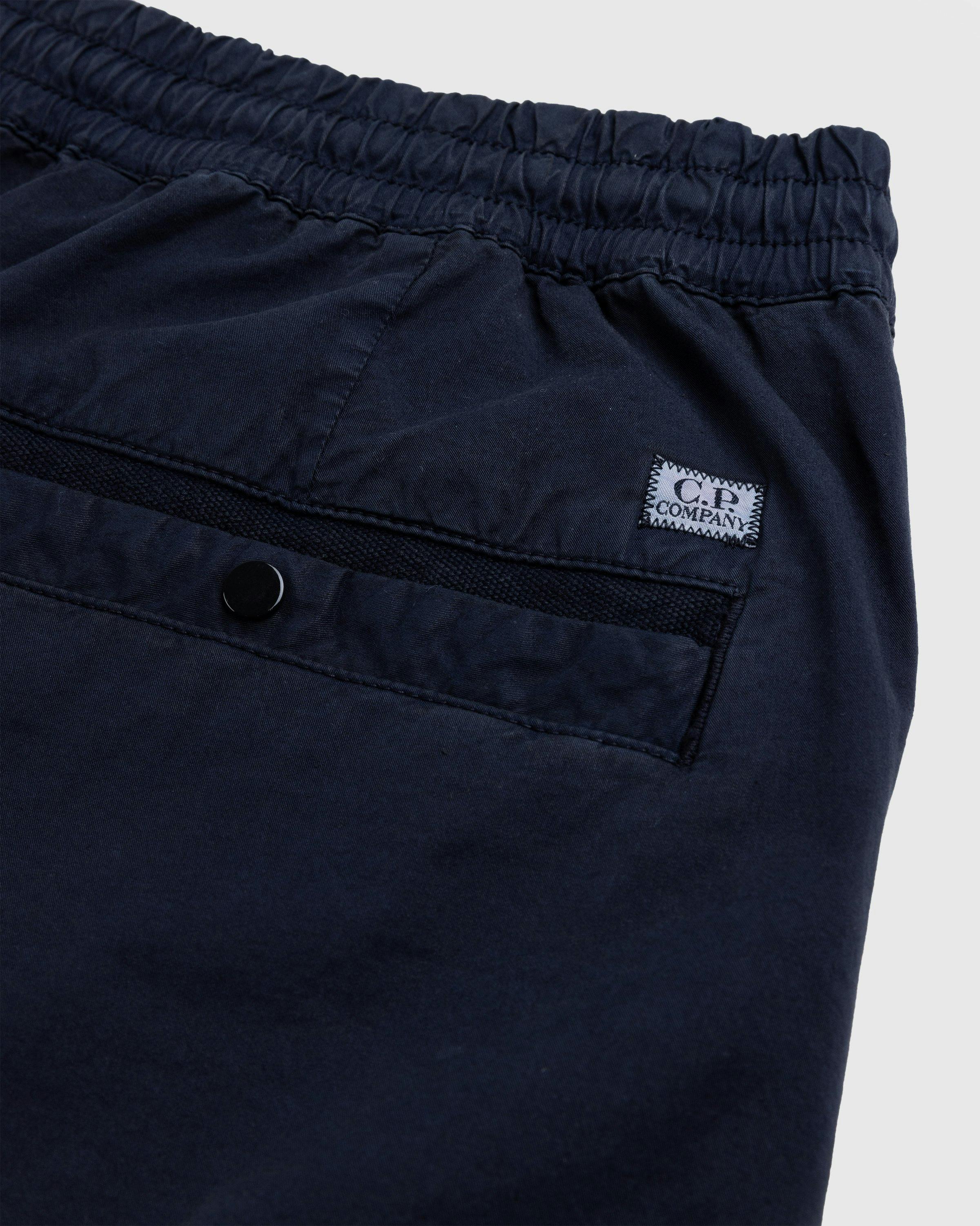 C P Company Twill Stretch Utility Shorts Total Eclipse Blue
