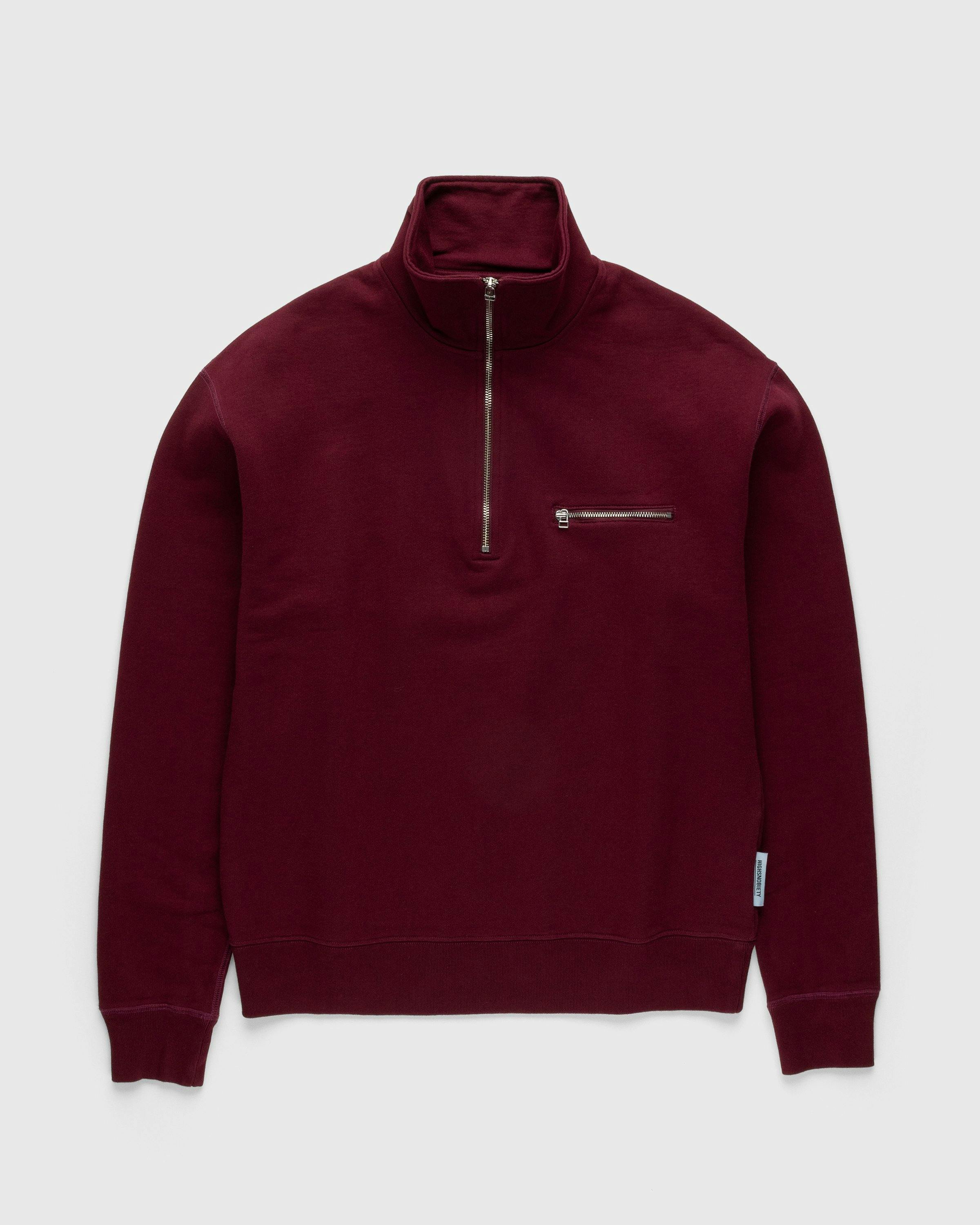 Highsnobiety – Classic Quarter Zip Fleece Bordeaux | Highsnobiety Shop