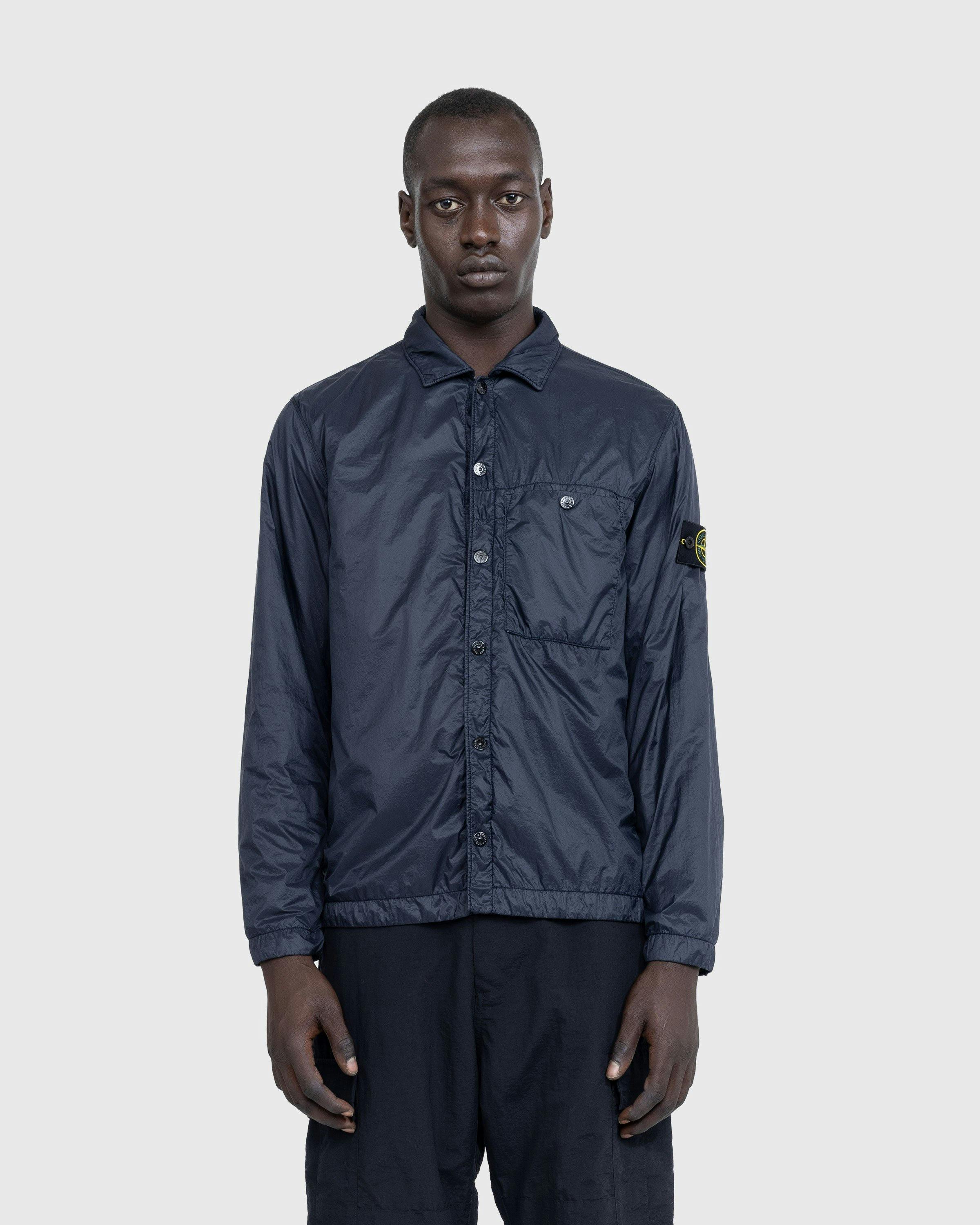 Stone Island – Overshirt Navy Blue | Highsnobiety Shop