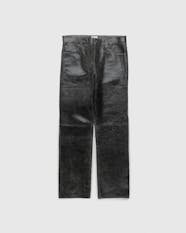 Guess USA Crackle Leather Flare Pant Jet Black Guess USA Crackle Leather Flare Pant Jet Black