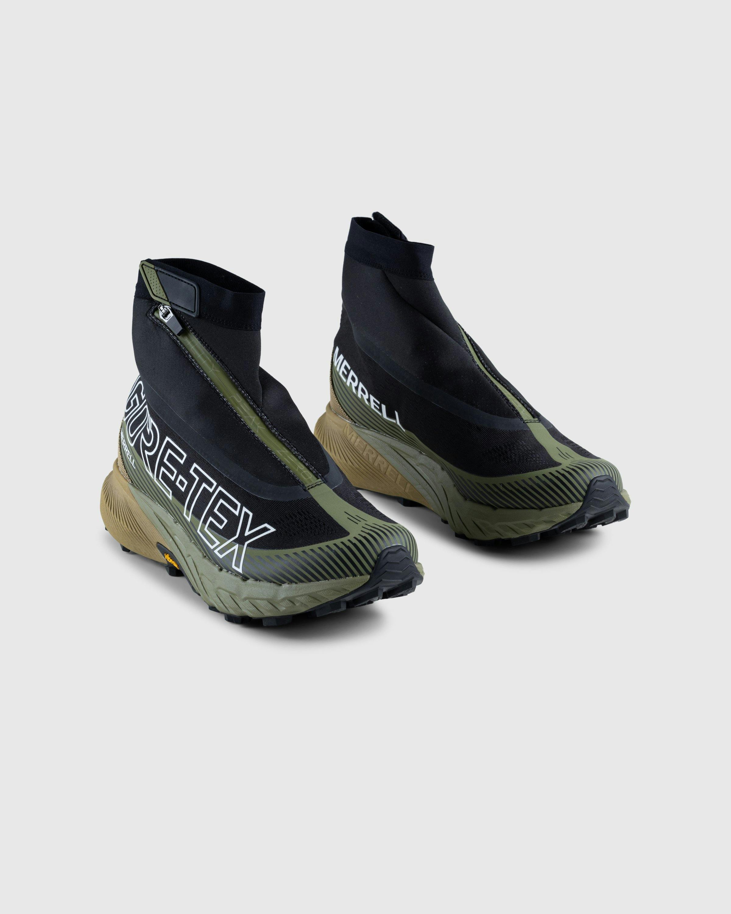 Merrell – Agility Peak 5 Zero GORE-TEX Black/Avocado | Highsnobiety Shop