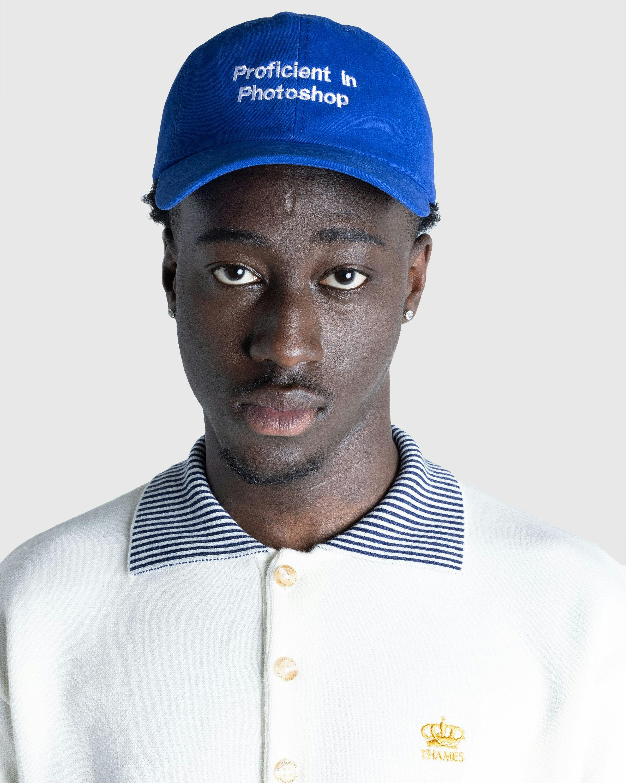 HO HO COCO – Proficient In Photoshop Cap Cobalt/White | Highsnobiety Shop
