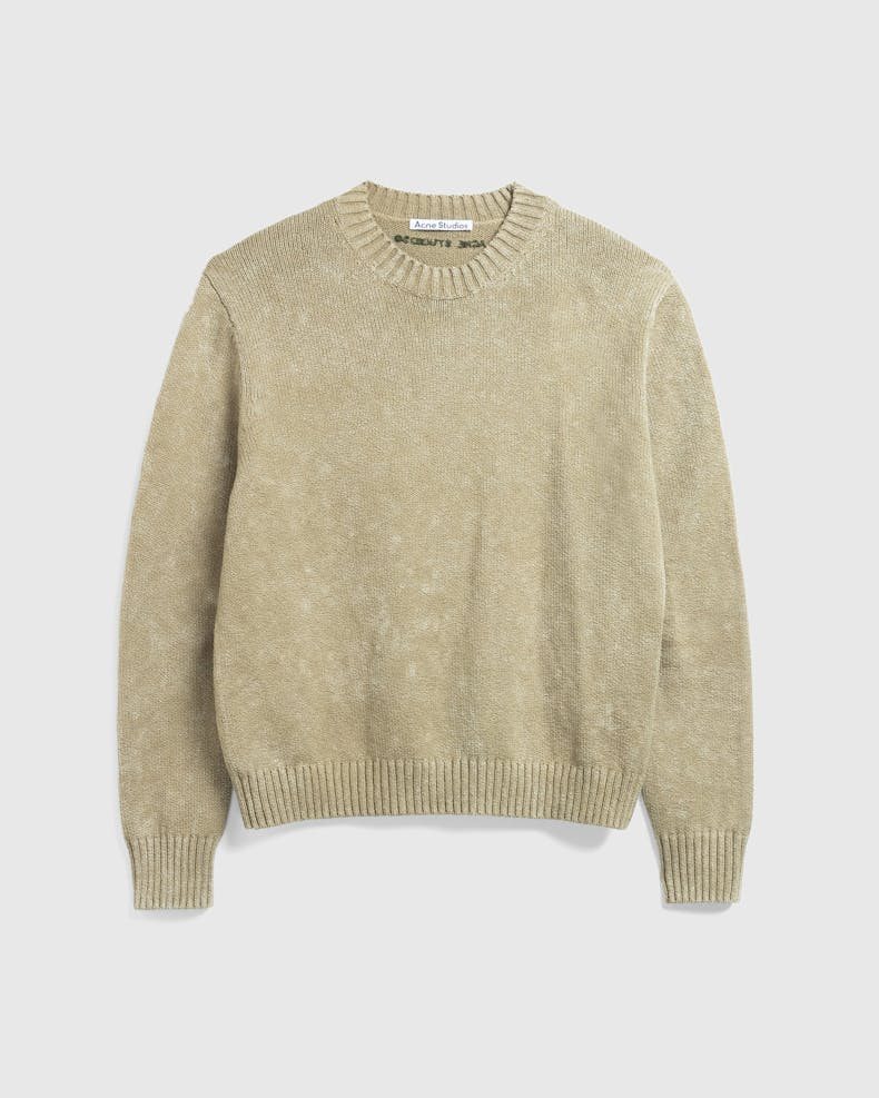 Acne Studios – face Tiles Cardigan Toffee Brown | Highsnobiety Shop