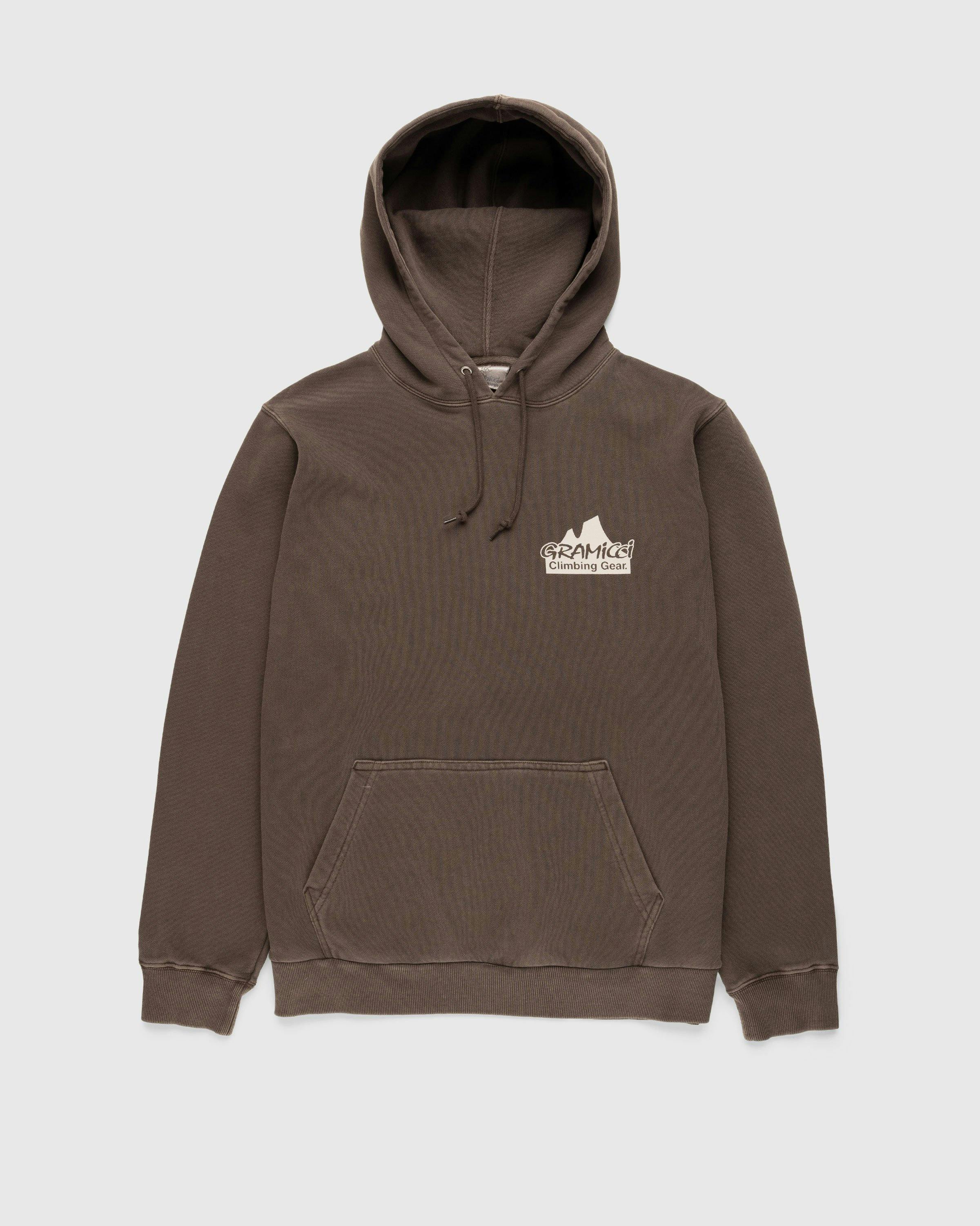 Gramicci – Climbing Gear Hooded Sweatshirt Brown Pigment | Highsnobiety Shop