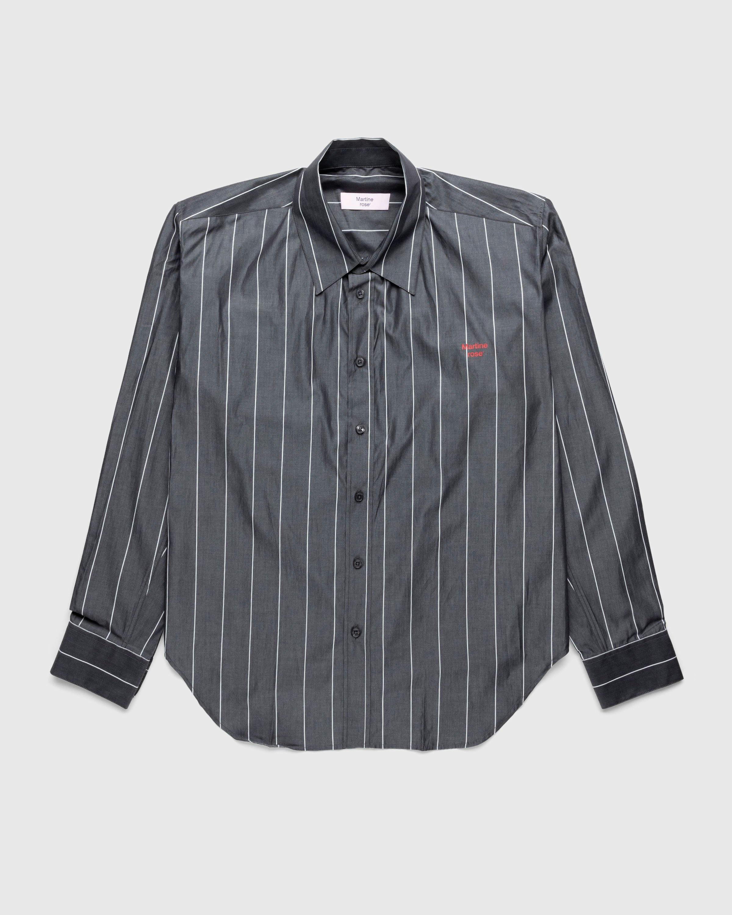 Martine Rose – Pulled Neck Shirt Grey/White | Highsnobiety Shop