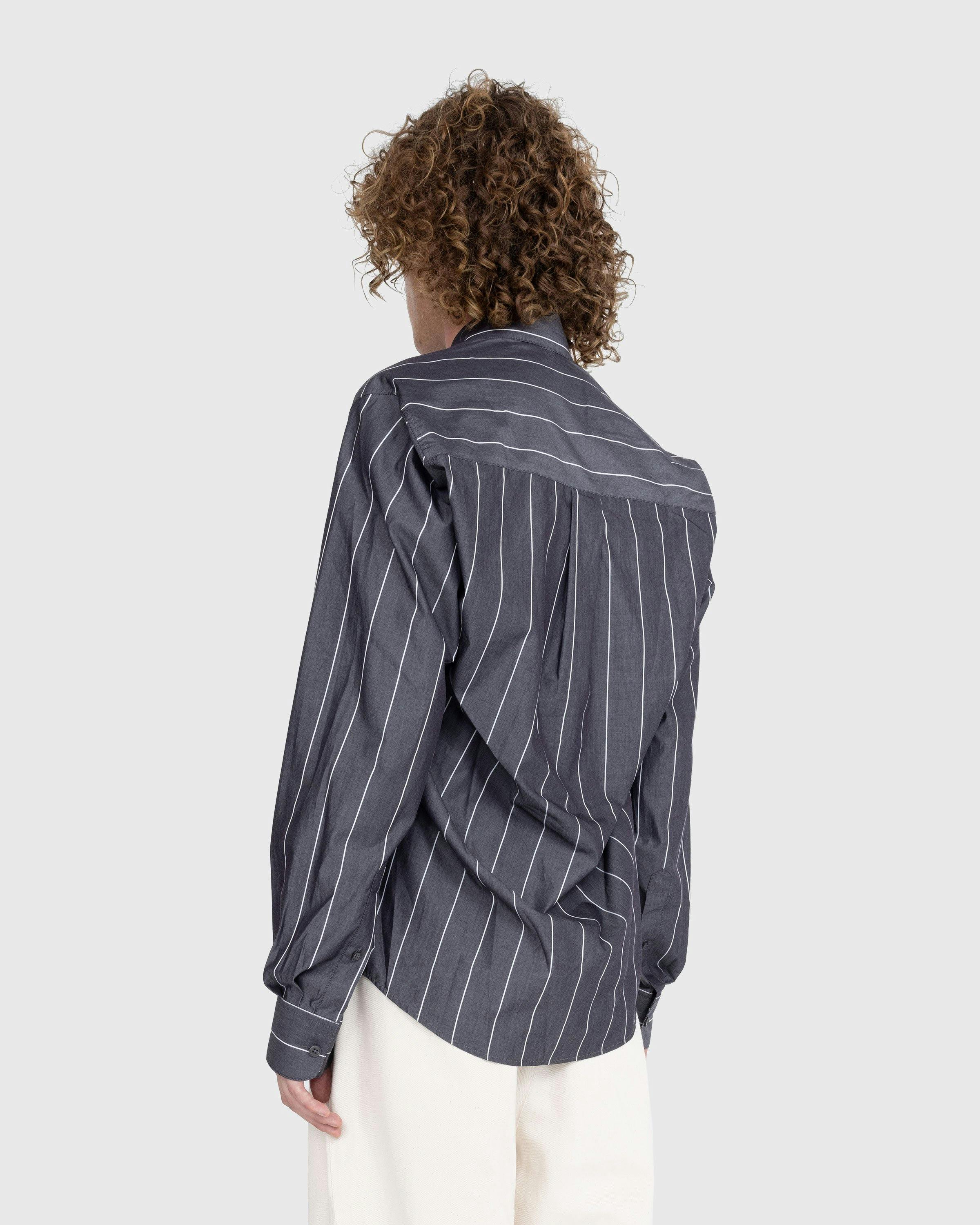 Martine Rose – Pulled Neck Shirt Grey/White | Highsnobiety Shop