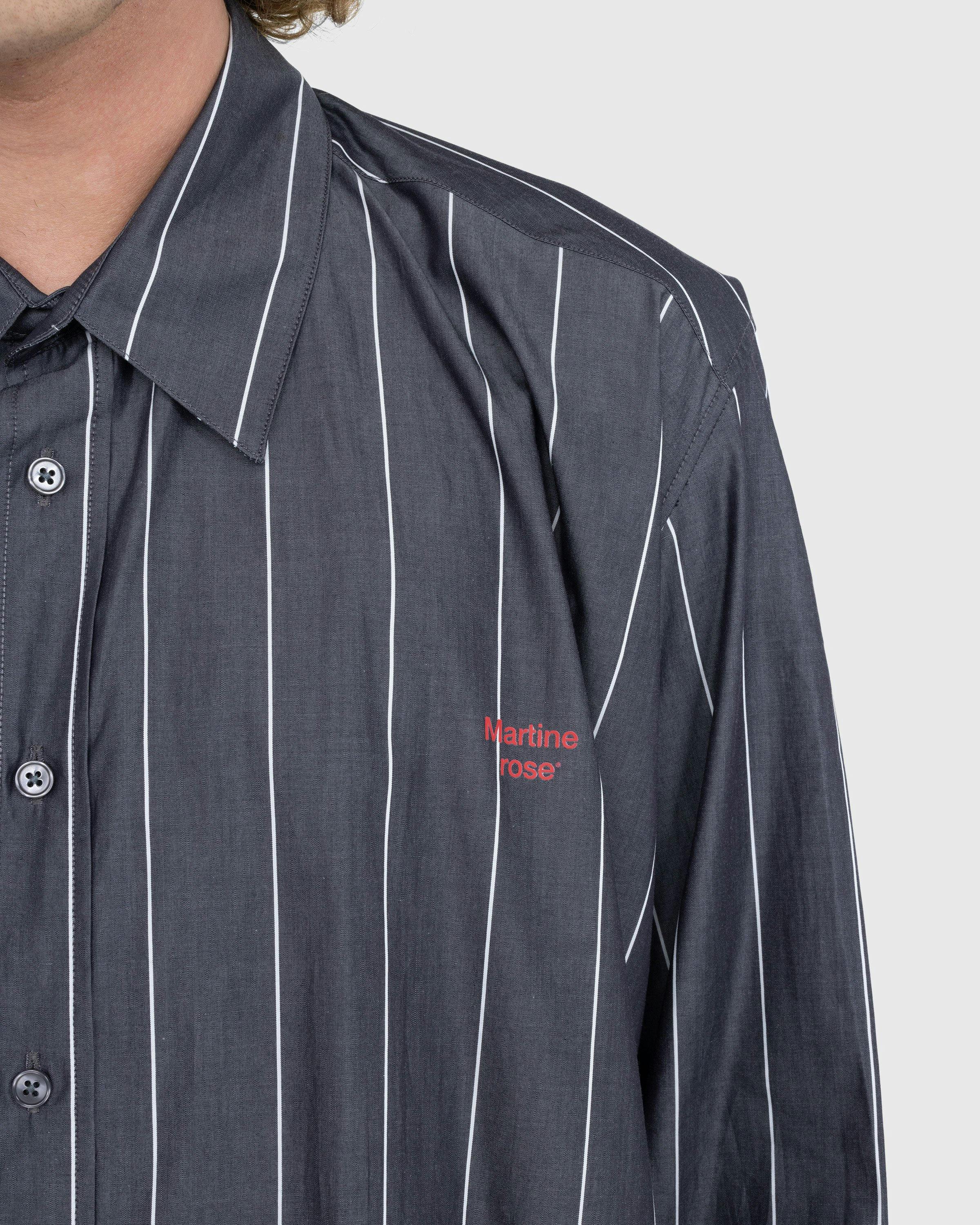 Martine Rose – Pulled Neck Shirt Grey/White | Highsnobiety Shop