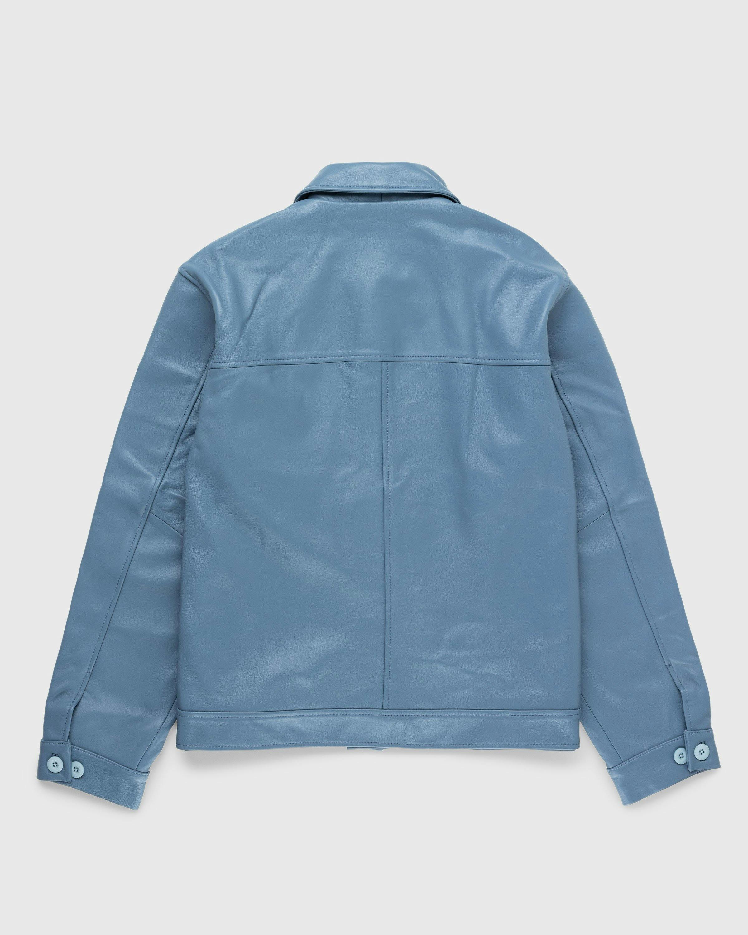 Highsnobiety HS05 – Leather Jacket Blue | Highsnobiety Shop