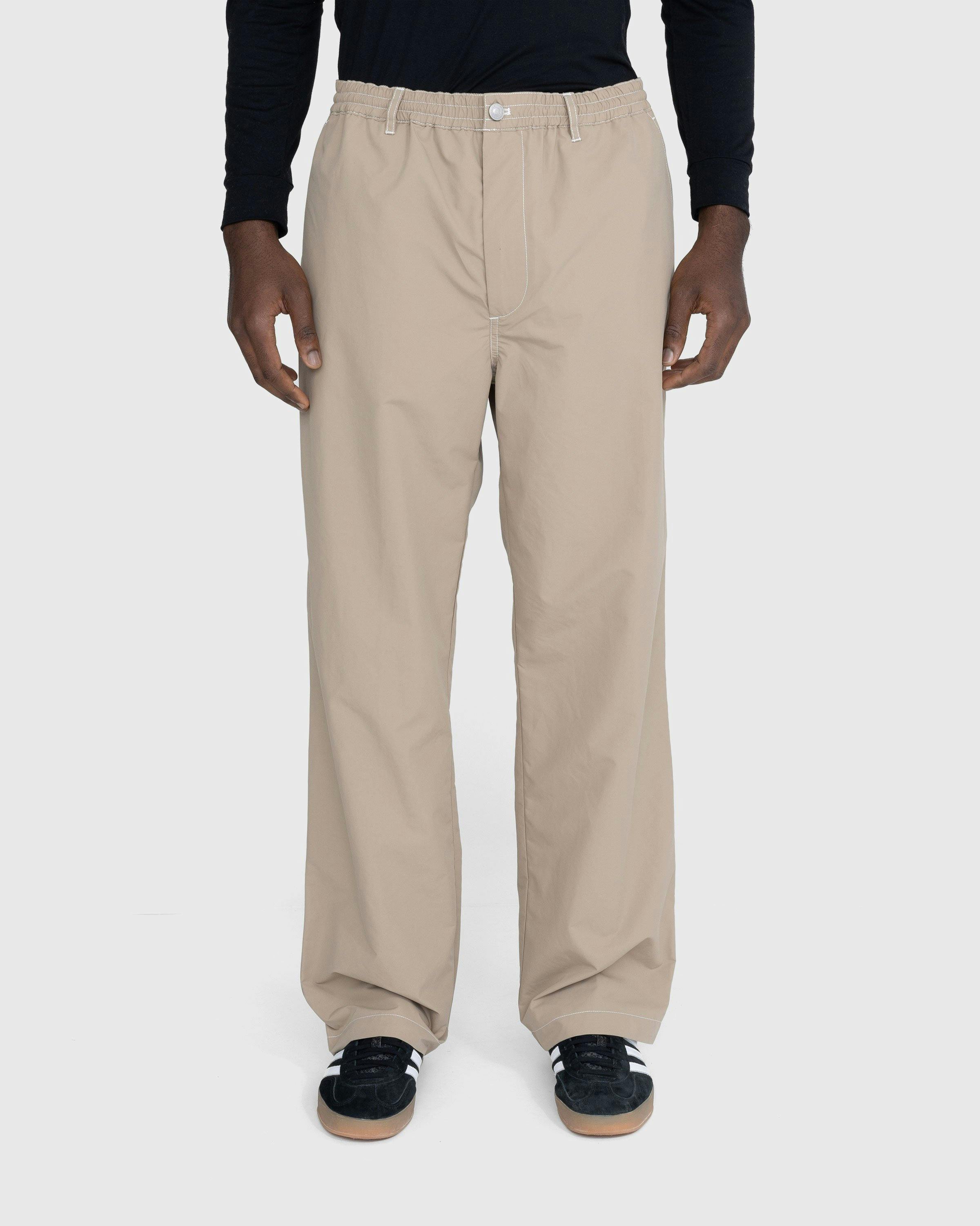 Highsnobiety – Contrast Stitch Pants Beige | Highsnobiety Shop