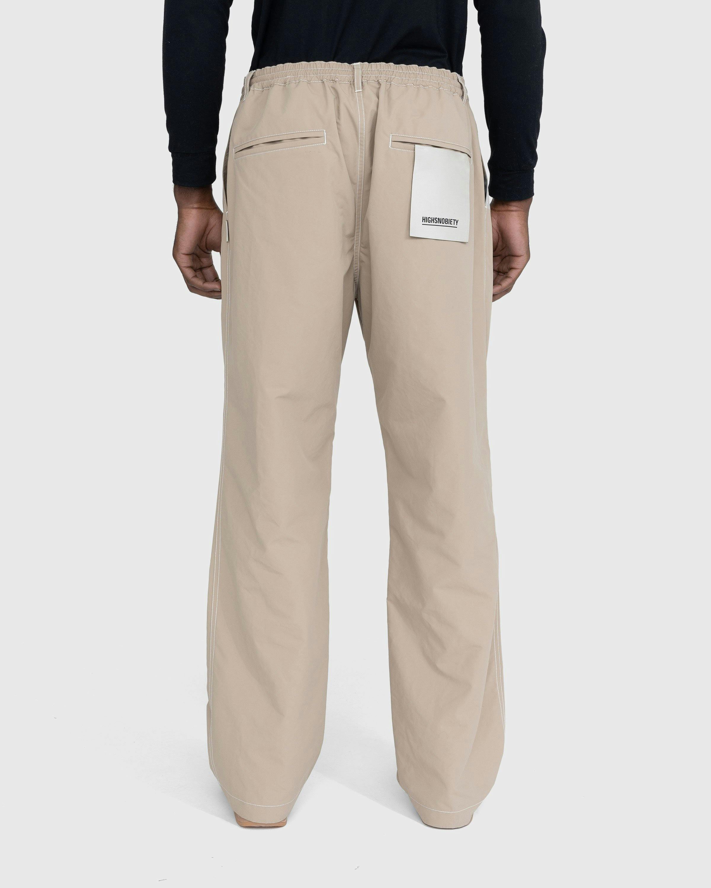 Highsnobiety – Contrast Stitch Pants Beige | Highsnobiety Shop