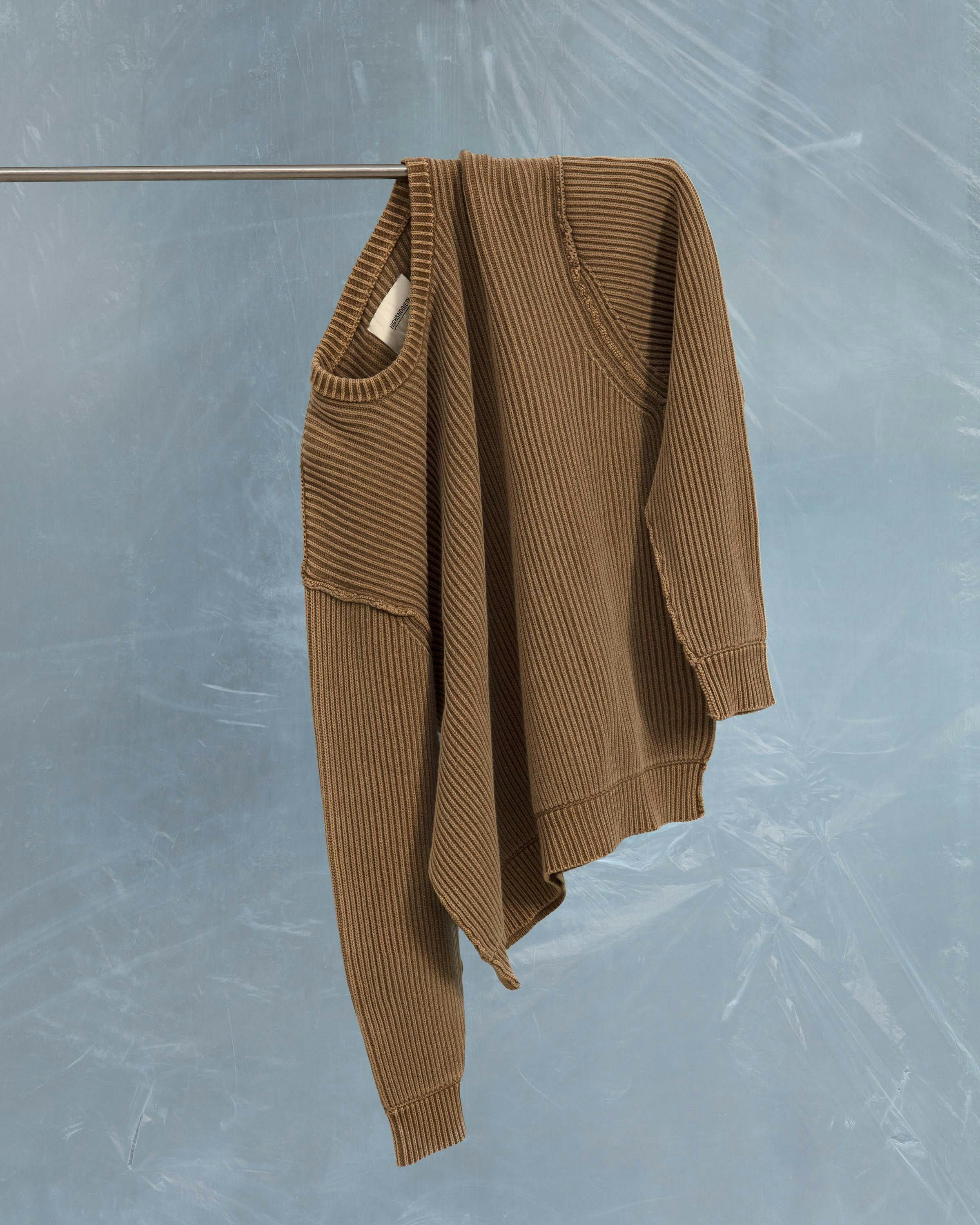 Highsnobiety – Pigment Dyed Loose Knit Sweater Yellow | Highsnobiety Shop