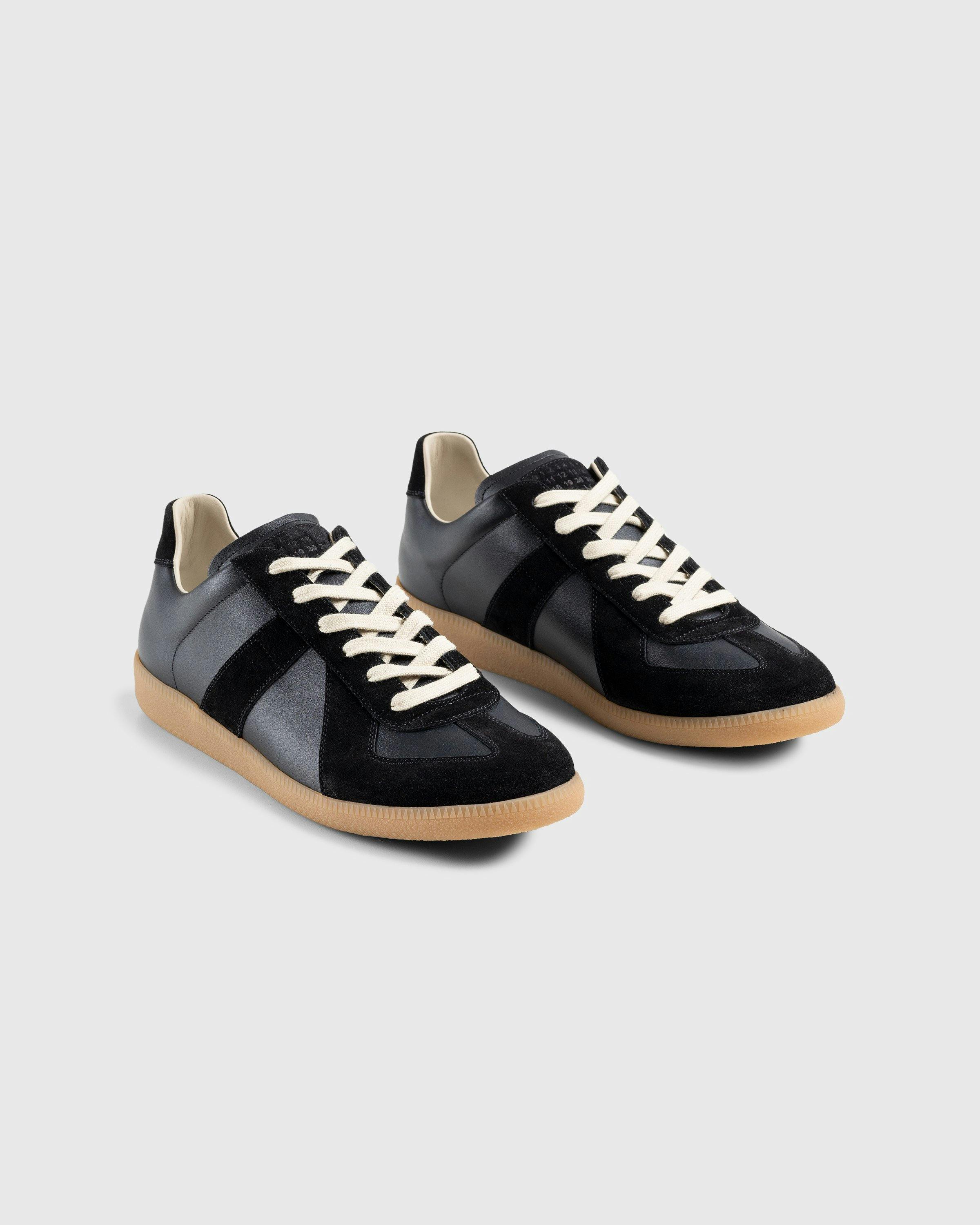 Maison Margiela – Leather Replica Sneakers Black | Highsnobiety Shop