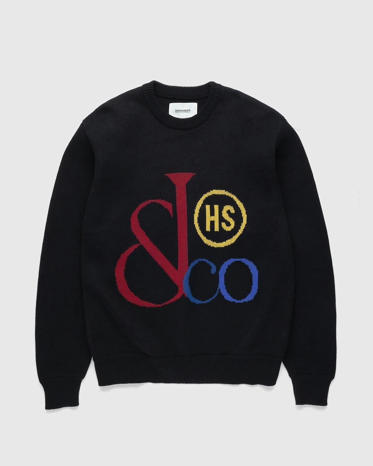 Jacob & Co. x Highsnobiety – Logo Knit Sweater Black | Highsnobiety Shop