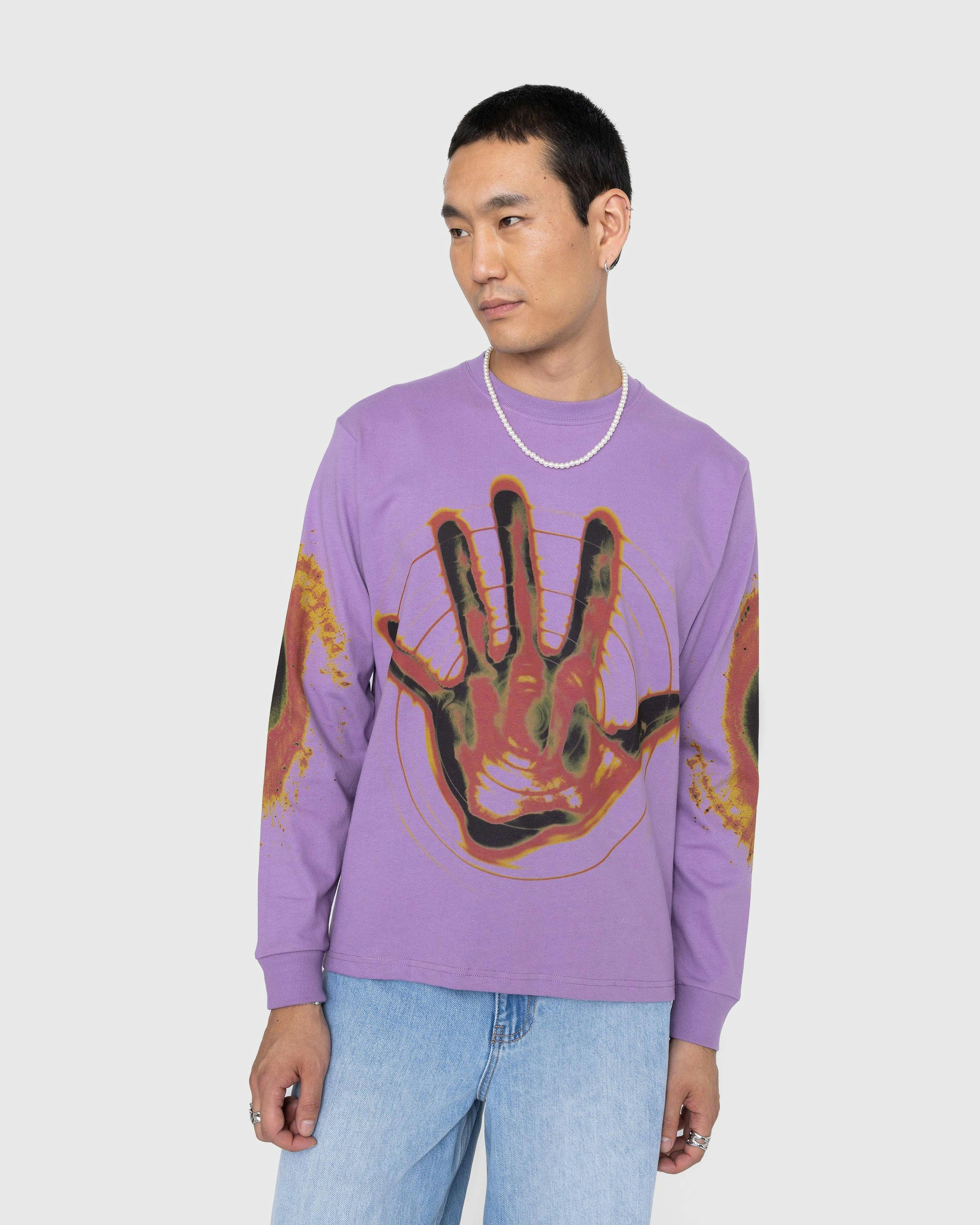 Gentle Fullness – Recycled Cotton Hand Longsleeve Tee Purple ...