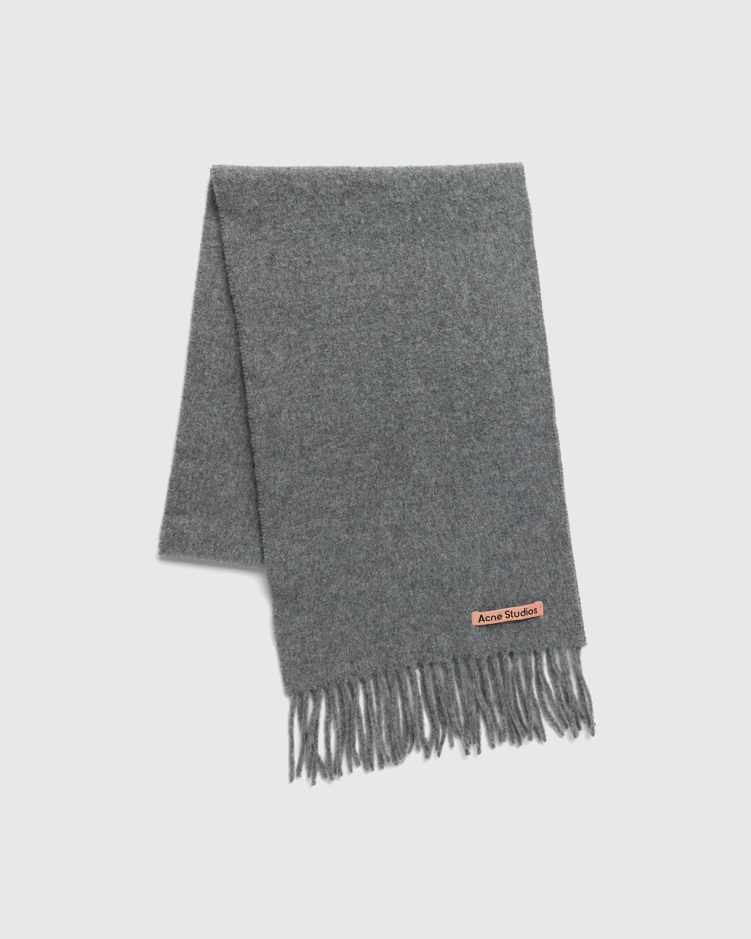 Acne Studios – Skinny Wool Scarf Grey Melange | Highsnobiety Shop