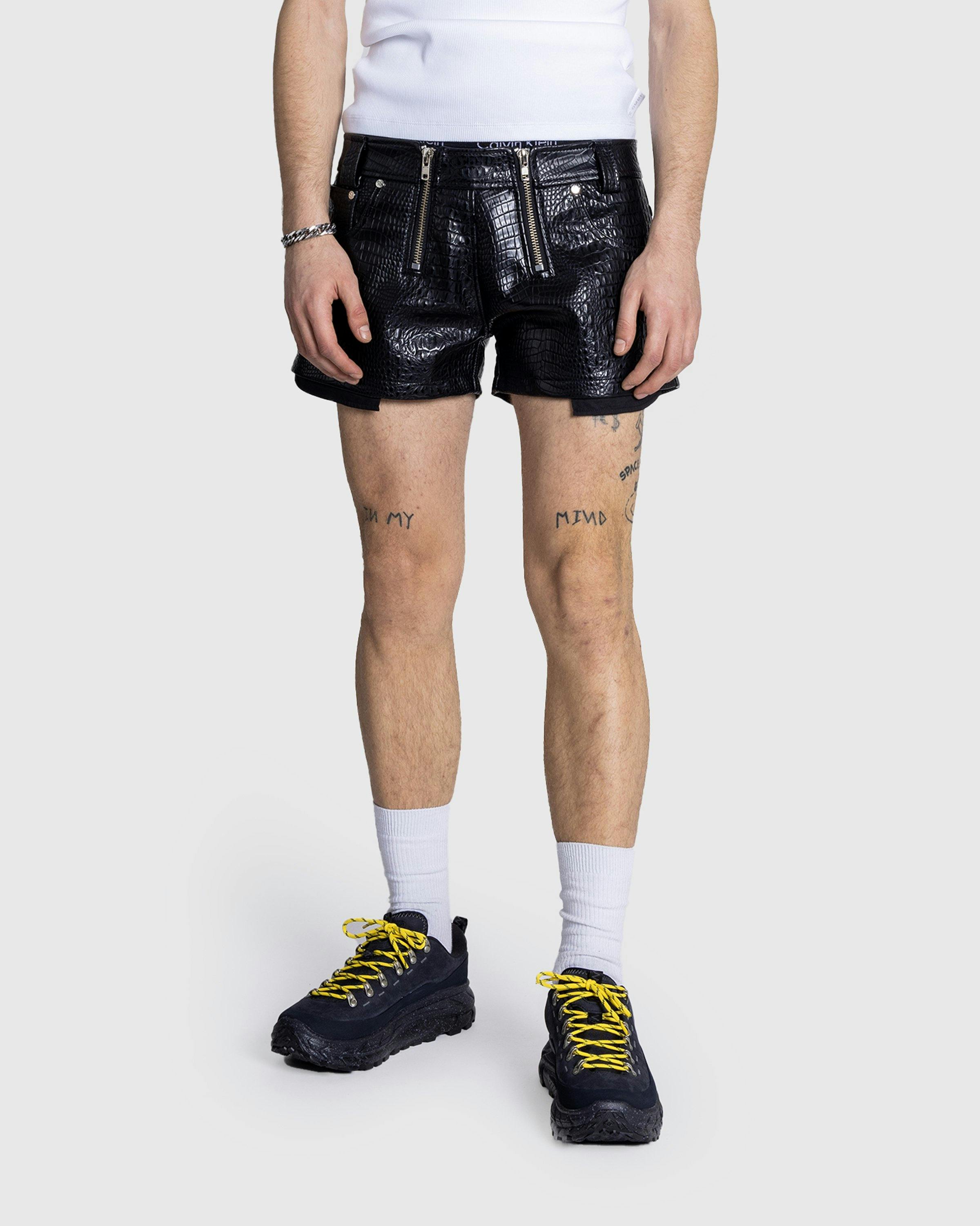 GmbH – Rim Faux Croc Shorts Black | Highsnobiety Shop