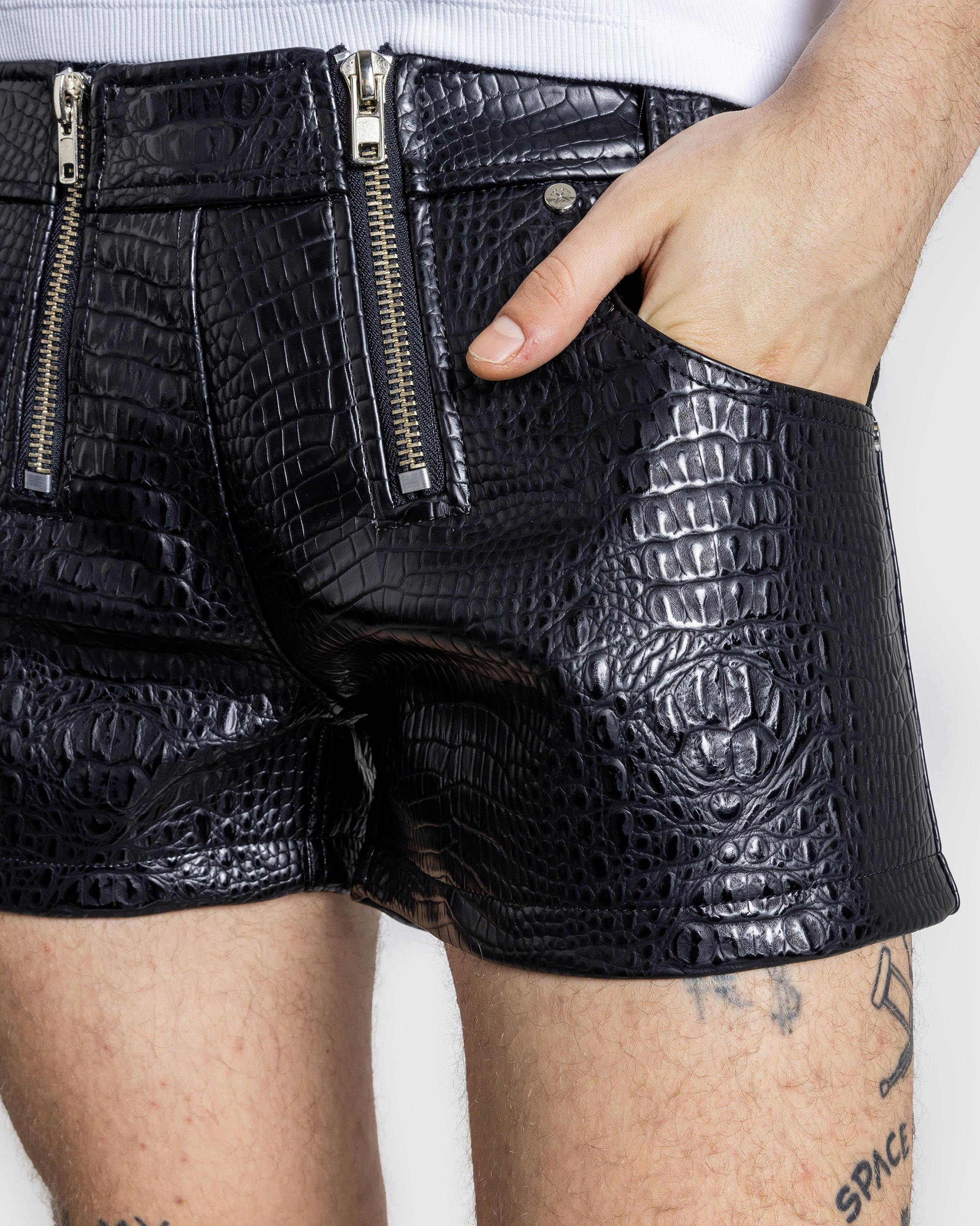 GmbH – Rim Faux Croc Shorts Black | Highsnobiety Shop
