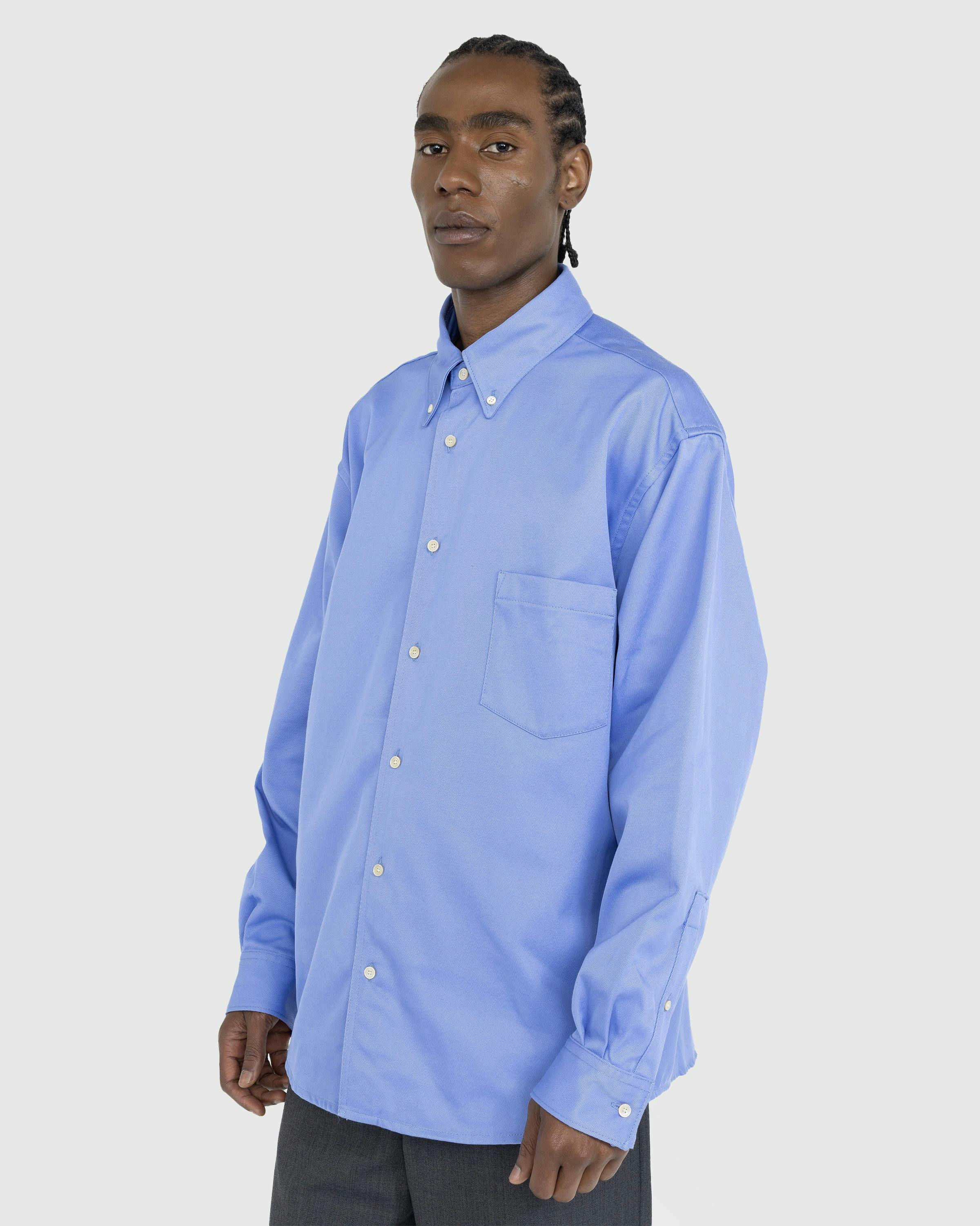 Acne Studios – Button-Up Overshirt Cornflower Blue | Highsnobiety Shop