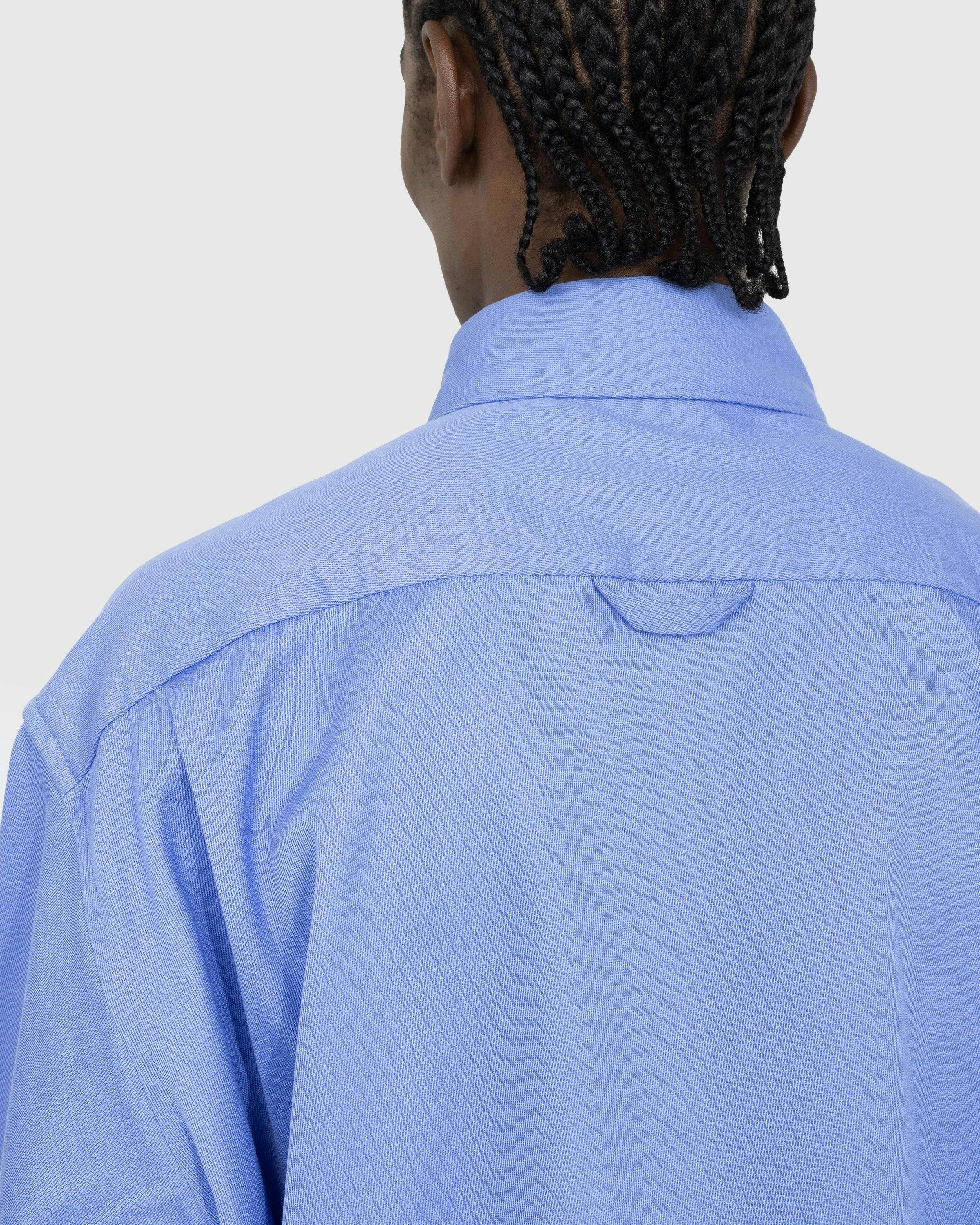 Acne Studios – Button-Up Overshirt Cornflower Blue | Highsnobiety Shop